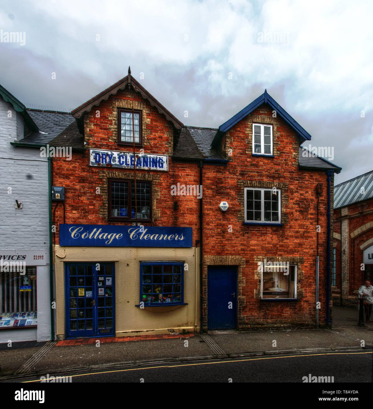Buildings in Chard, Somerset Stock Photo - Alamy