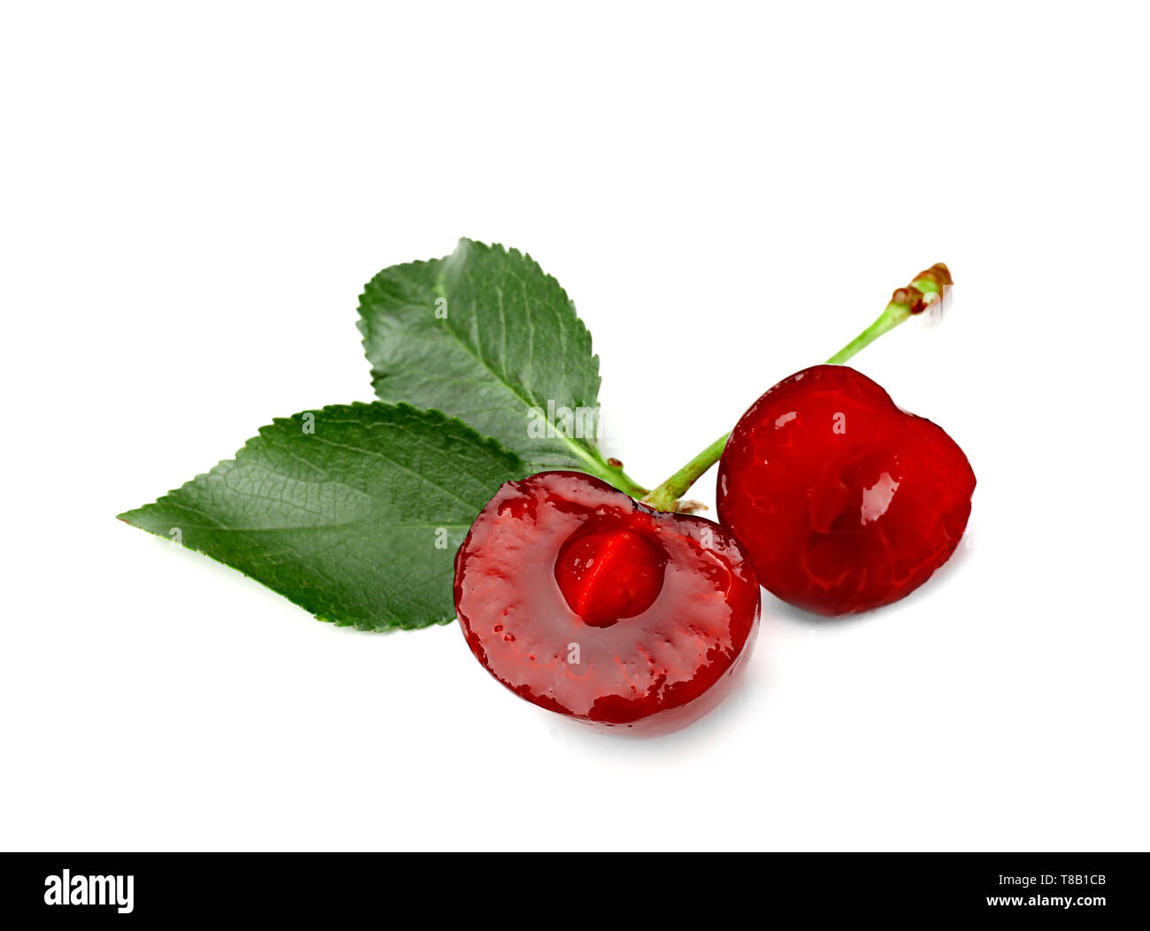 Cherry halves hi-res stock photography and images - Alamy