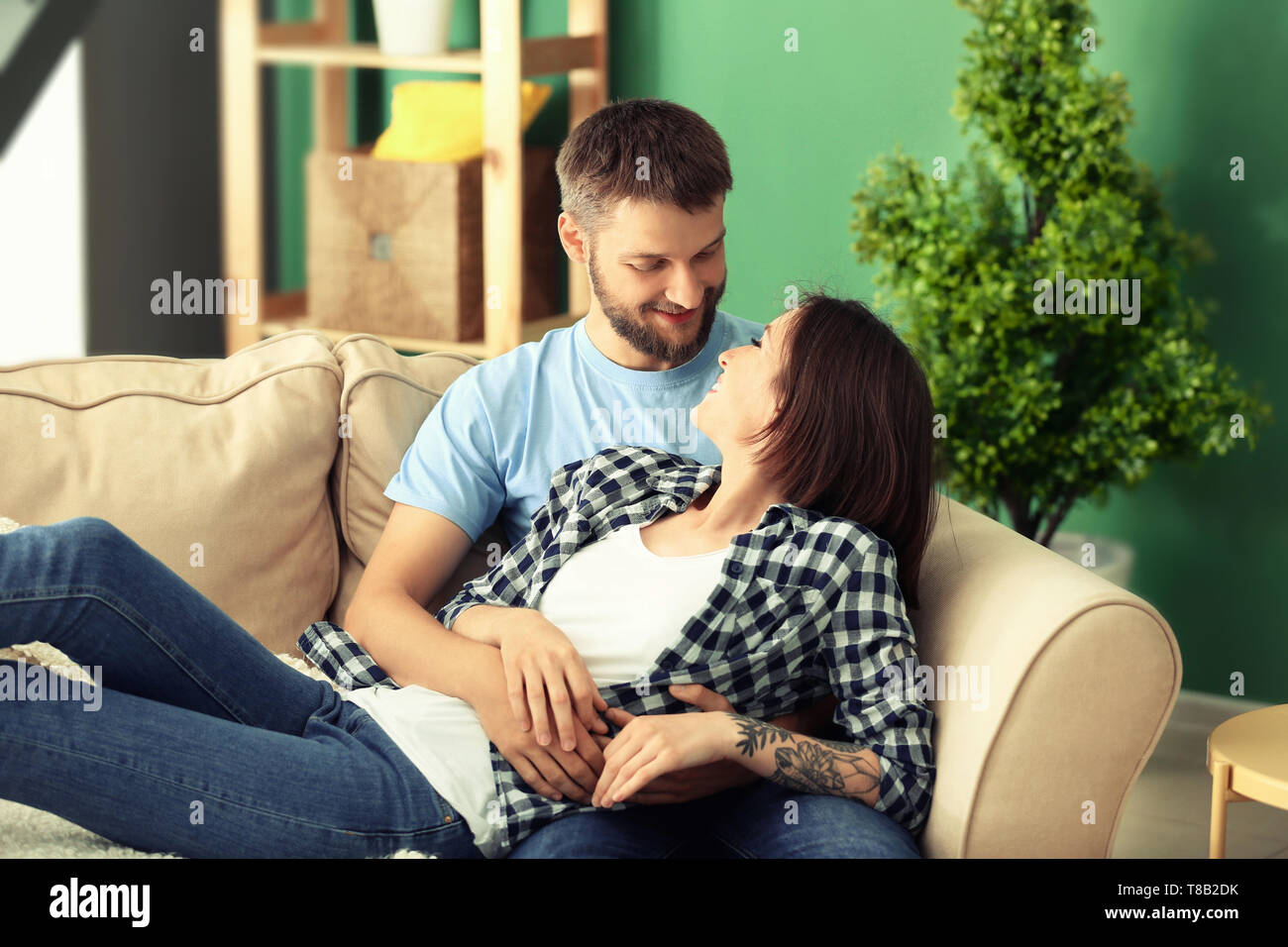 Beloved couple romantic feelings lovely hi-res stock photography and ...