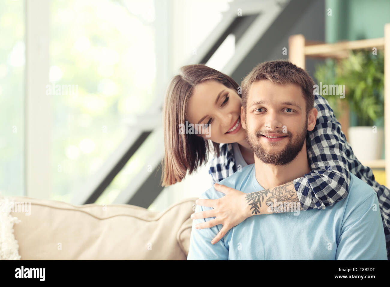 Beloved couple romantic feelings lovely hi-res stock photography and ...