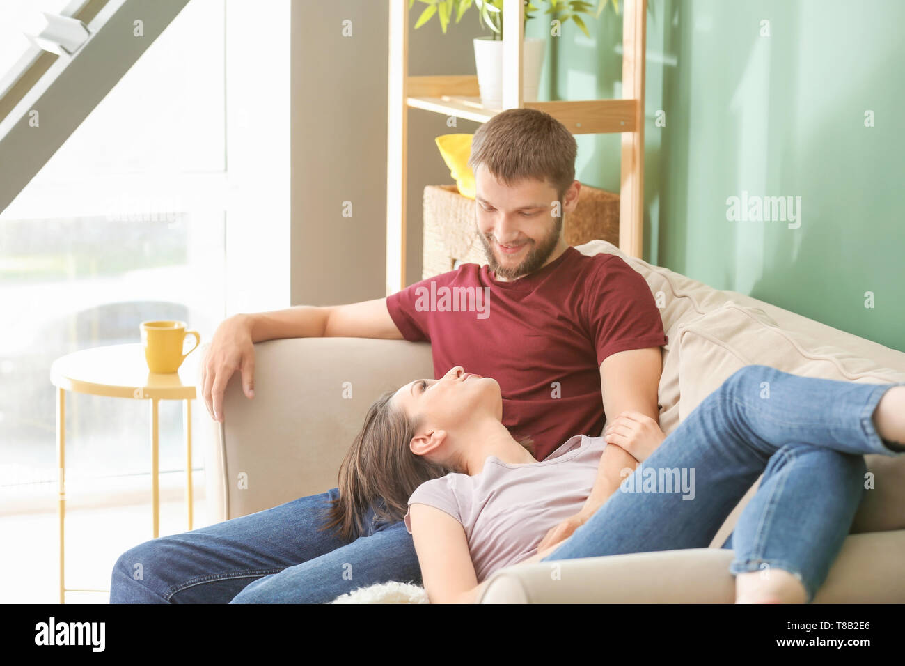 Beloved couple romantic feelings lovely hi-res stock photography and ...