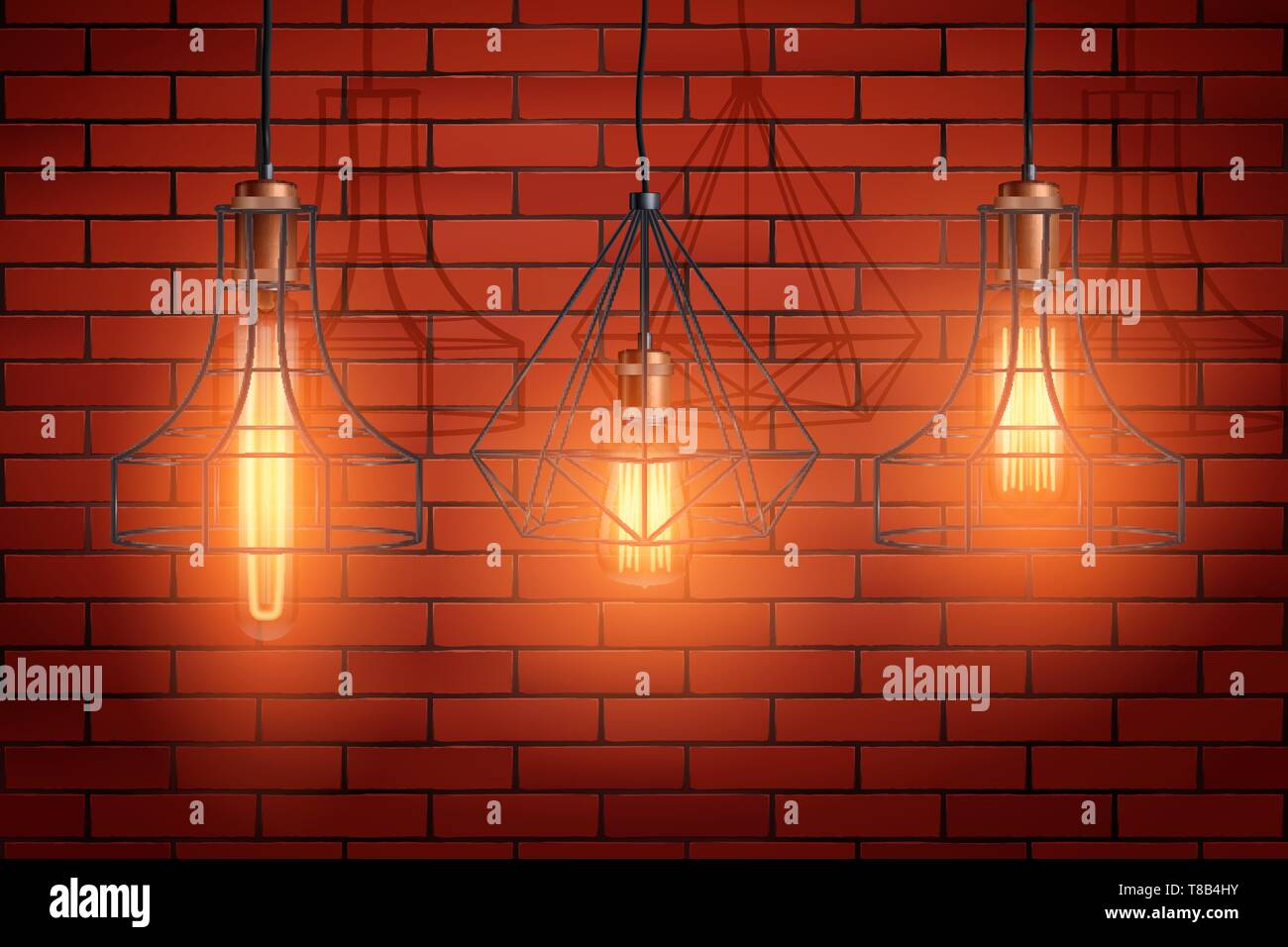 Hanging light shade Stock Vector Images - Alamy