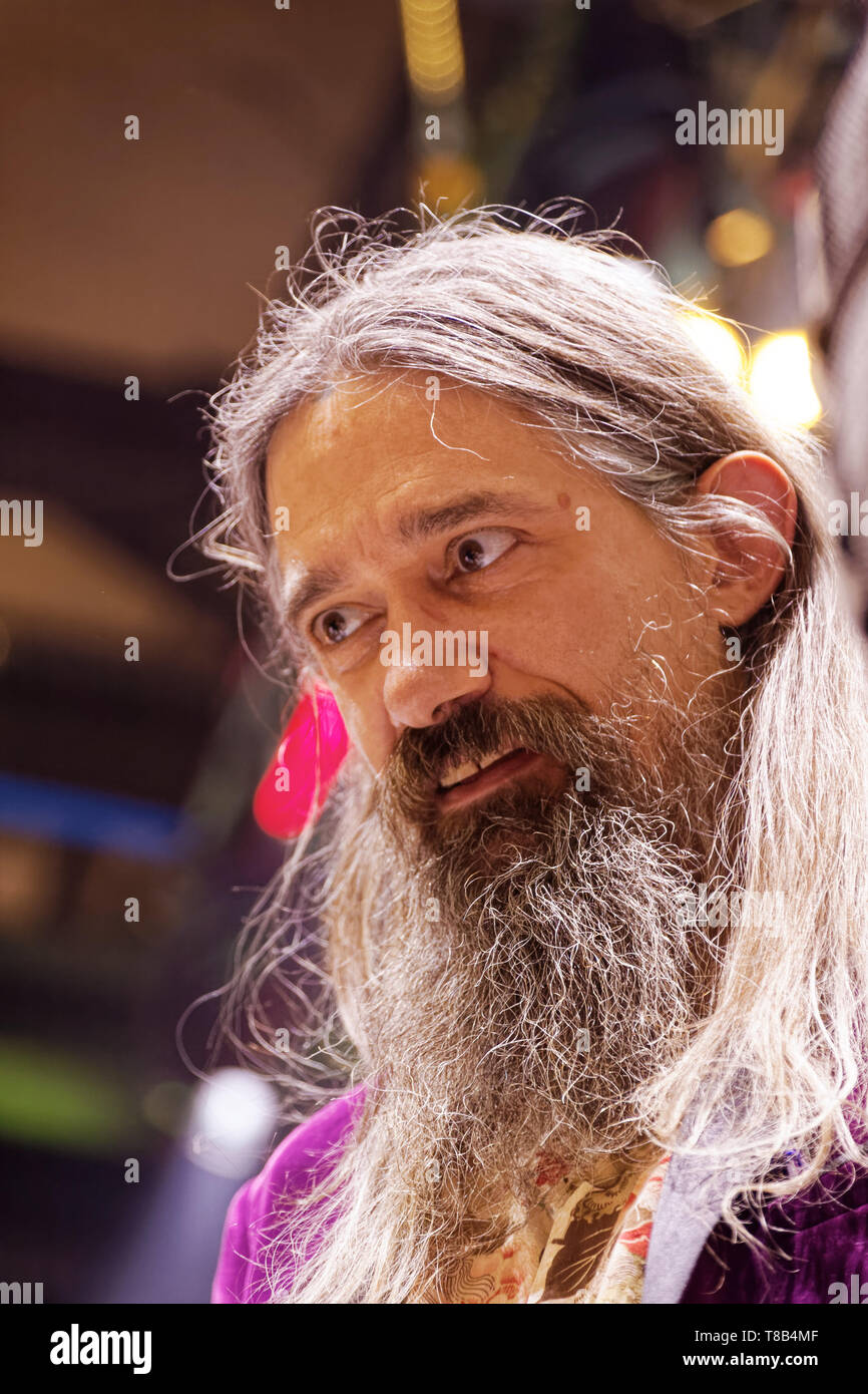 Paris,France.Feb 15,2019.Filip Leu - The Tattoo Salon in Great Hall of ...