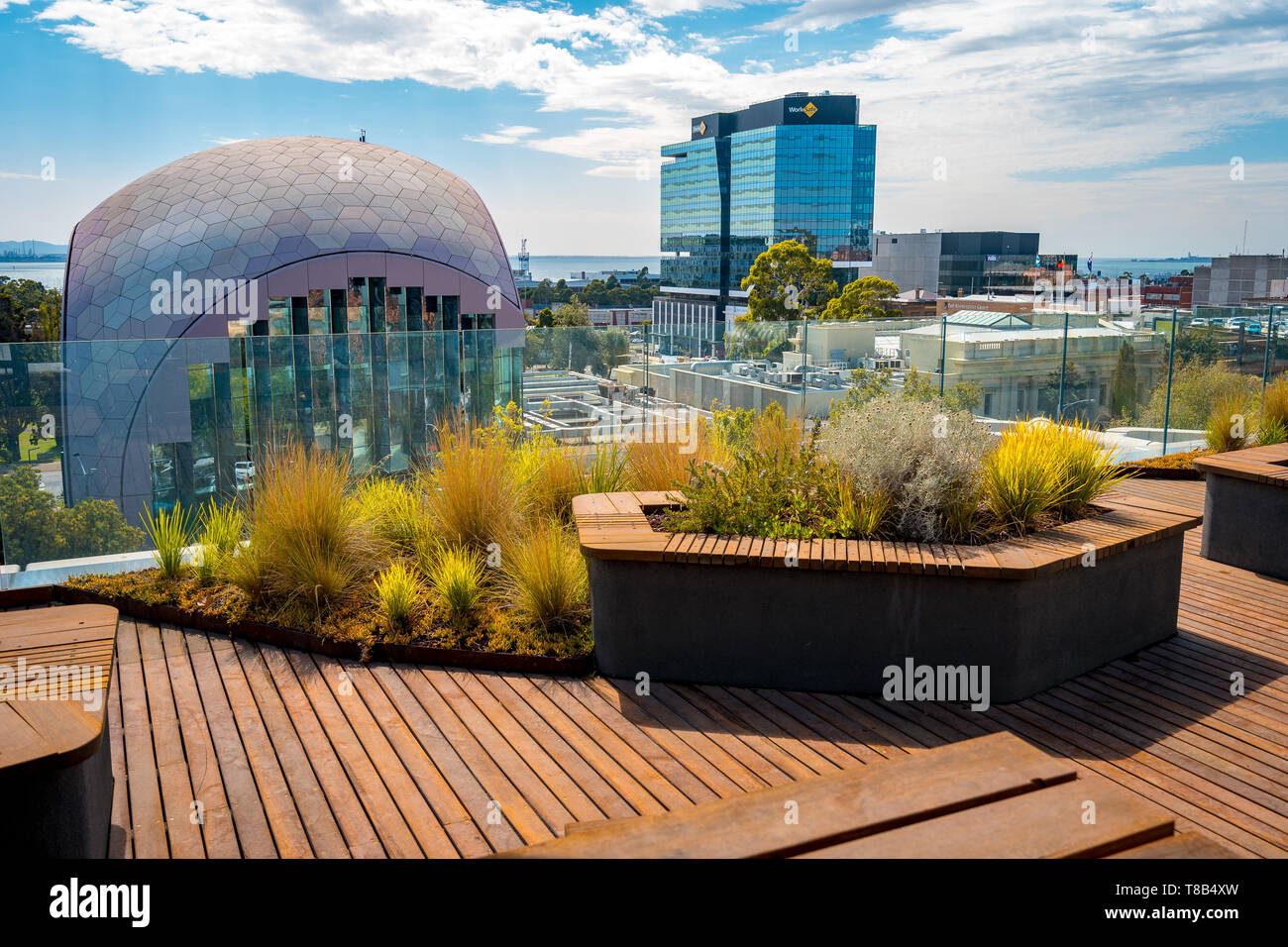 Geelong, Victoria, Australia - View at the Geelong gallery building ...