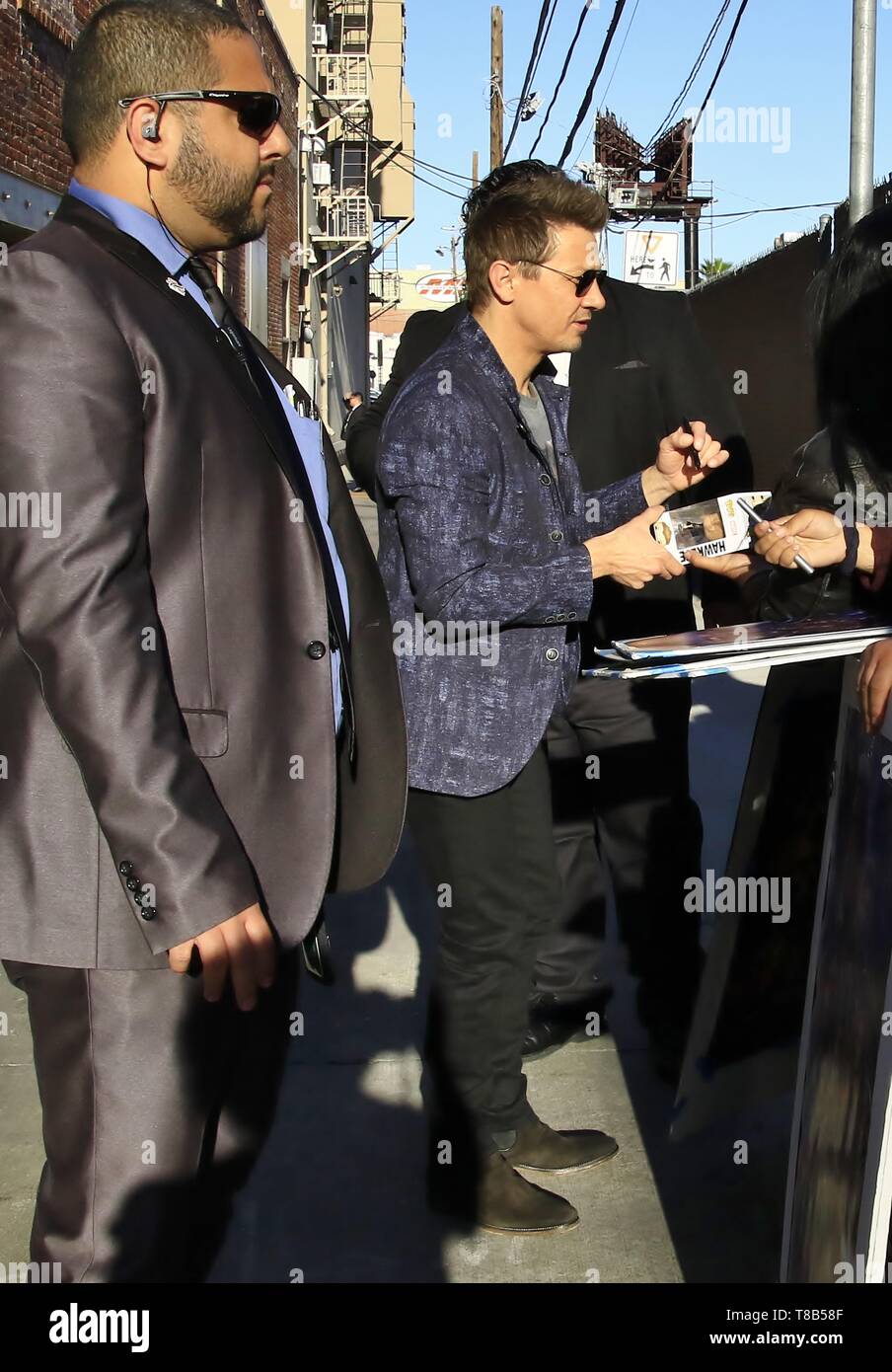 Celebrities at the 'Jimmy Kimmel Live!' studios Featuring: Jeremy ...