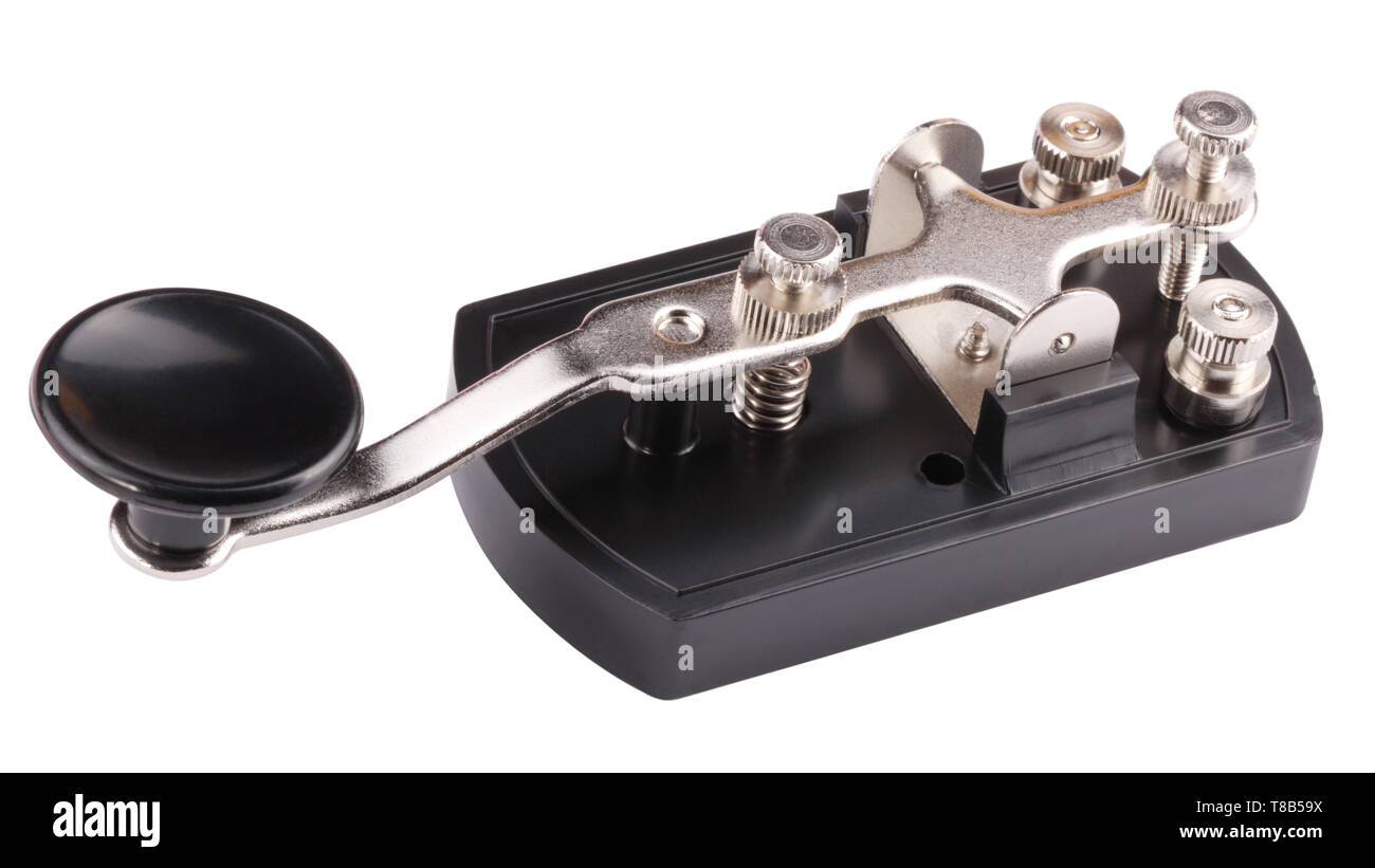 Morse Key Isolated Stock Photo - Alamy