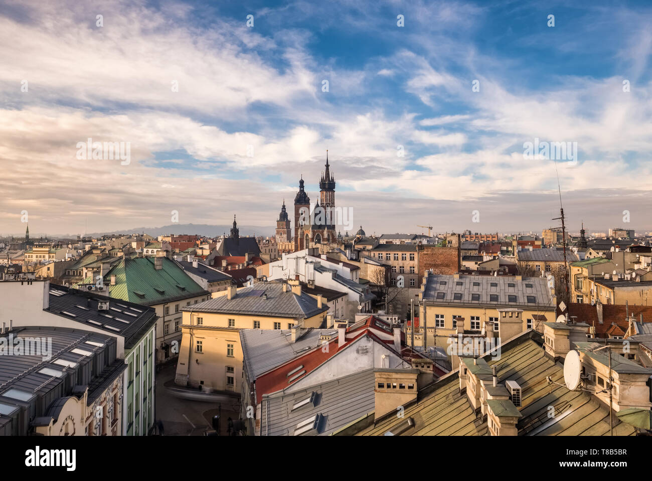 Krakow main square aerial hi-res stock photography and images - Alamy