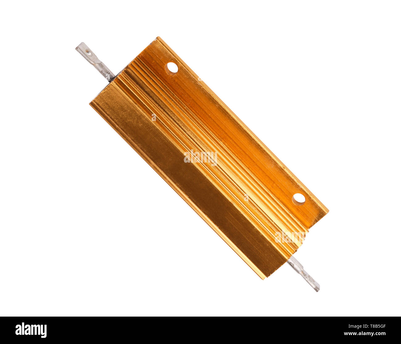 Resistor in Metal Case Isolated Stock Photo - Alamy