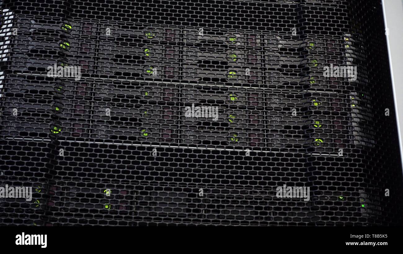 HDD SATA Big Server Rack in data center Stock Photo - Alamy