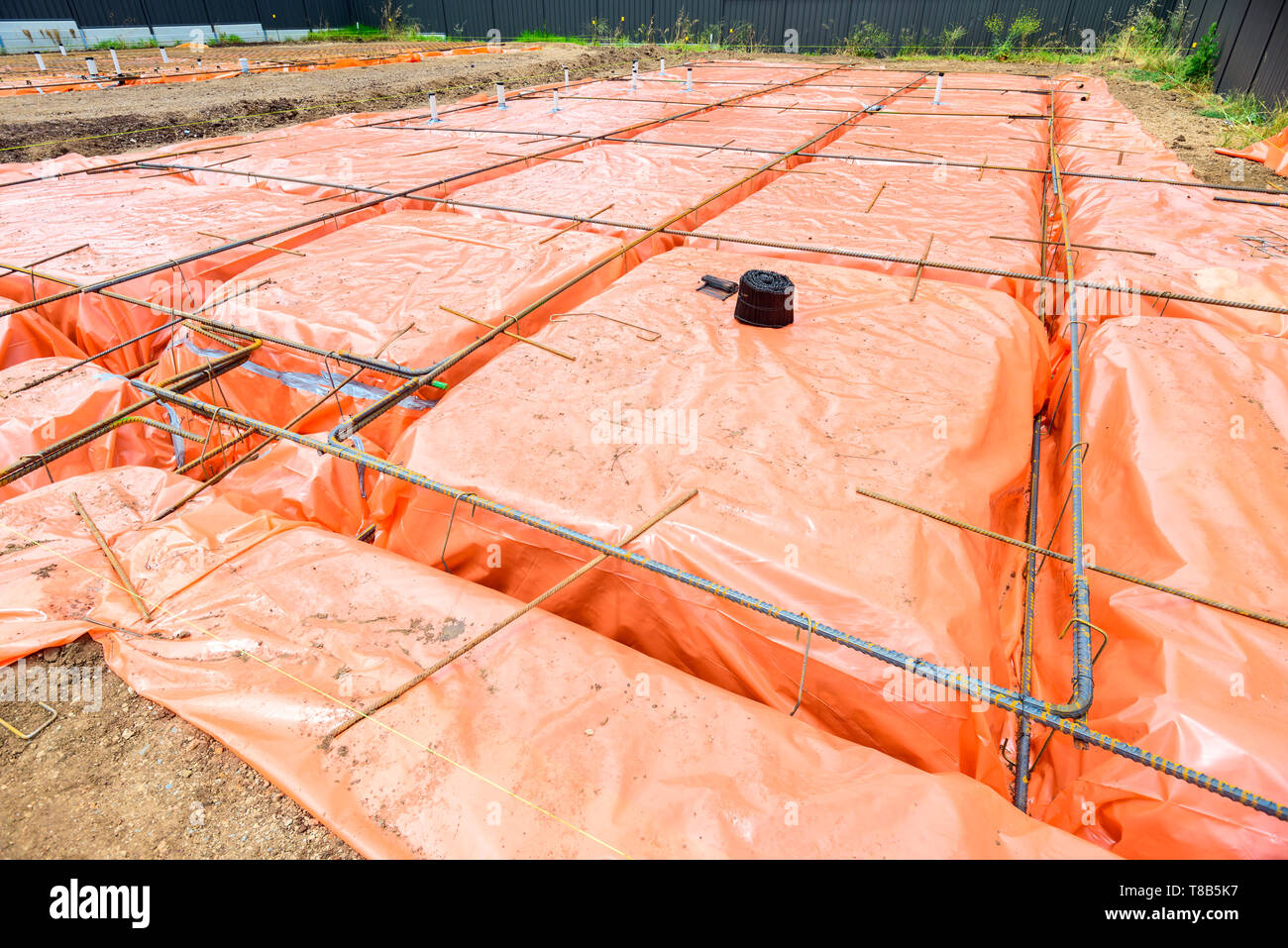 Steel fixing process of Australian suburban house Stock Photo - Alamy