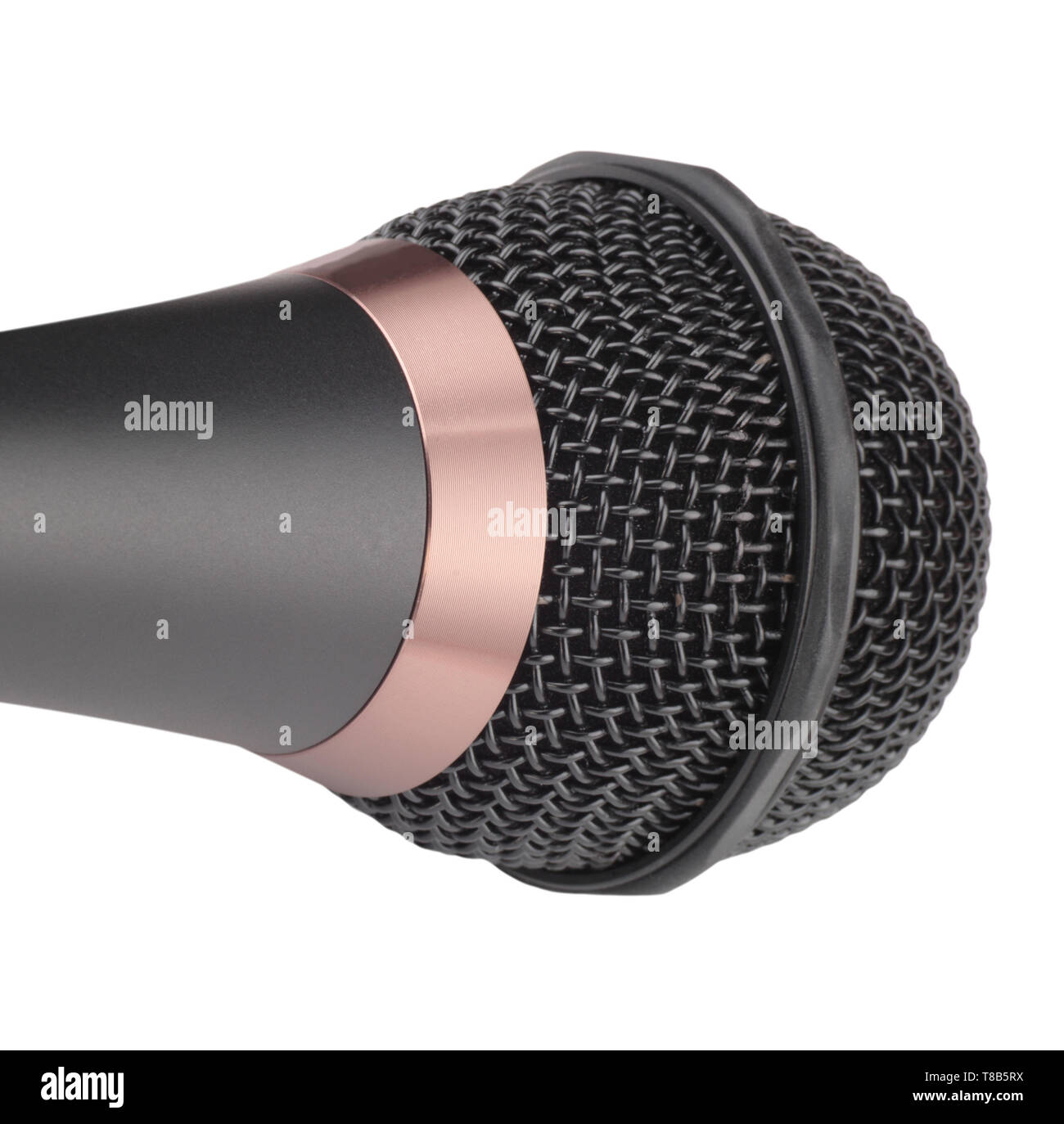 dynamic microphone on white background Stock Photo - Alamy