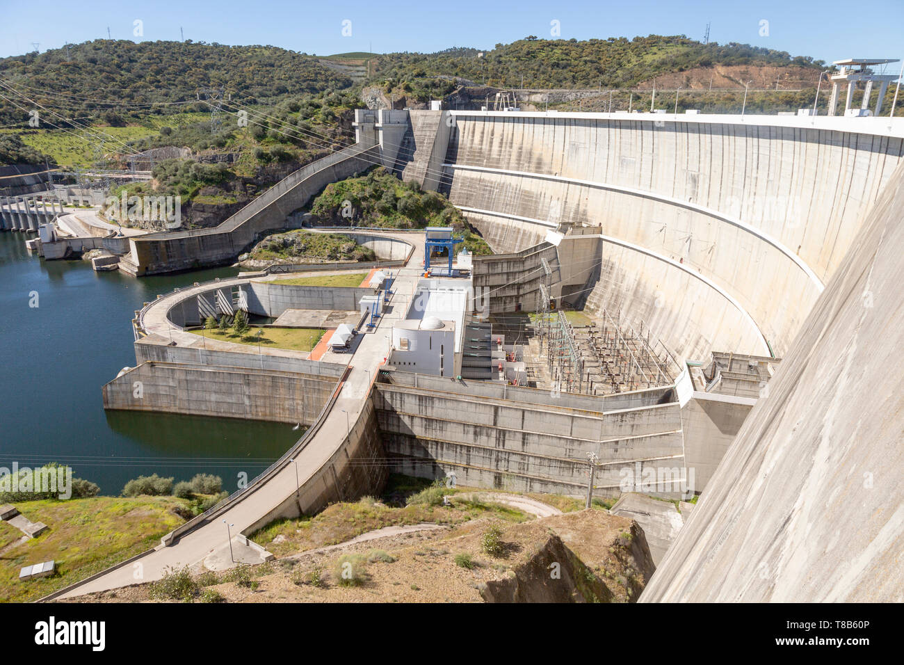 Barragem do Alqueva, Rio Guadiana river Alqueva dam hydroelectric power ...
