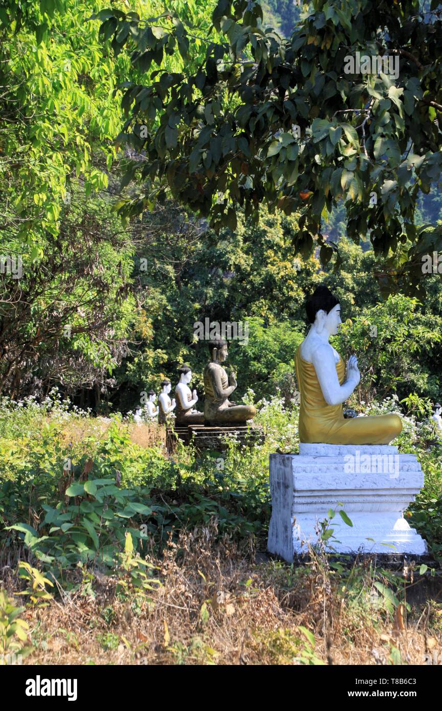 Lumbini Garden, Hpa An, Myanmar: View on isolated Park with countless ...
