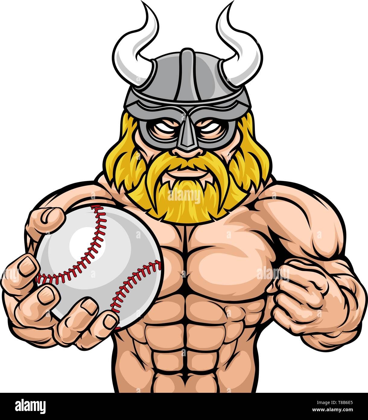 Viking Baseball Sports Mascot Stock Vector Image & Art - Alamy