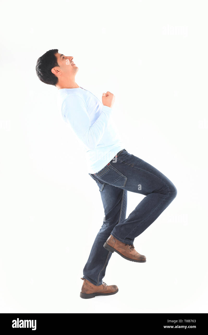 background image.a very happy young man Stock Photo - Alamy