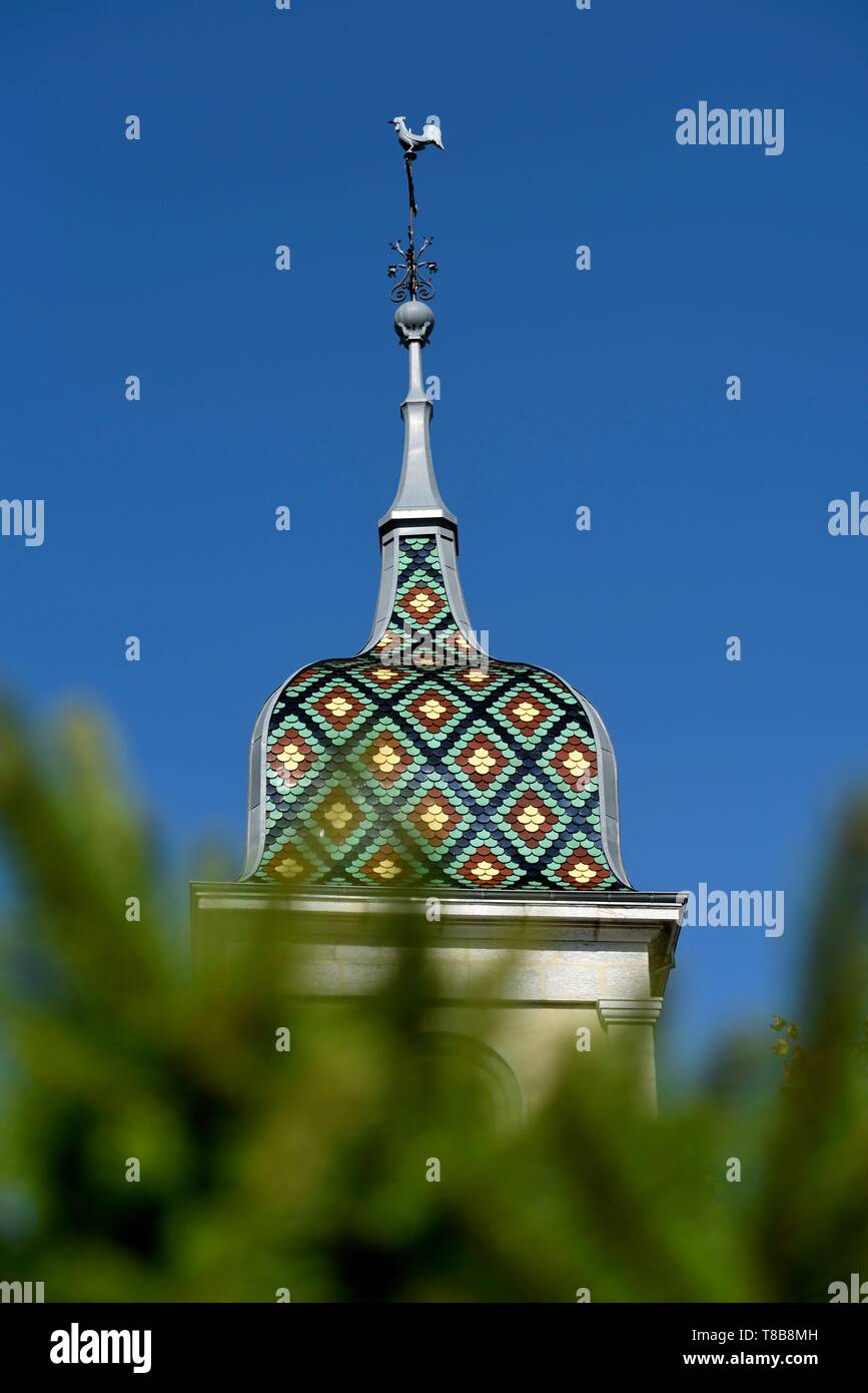 France, Doubs, Malpas, church dated early 18th century, Comtois ...
