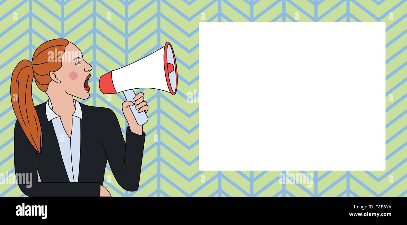 Shouting instructions Stock Vector Images - Alamy