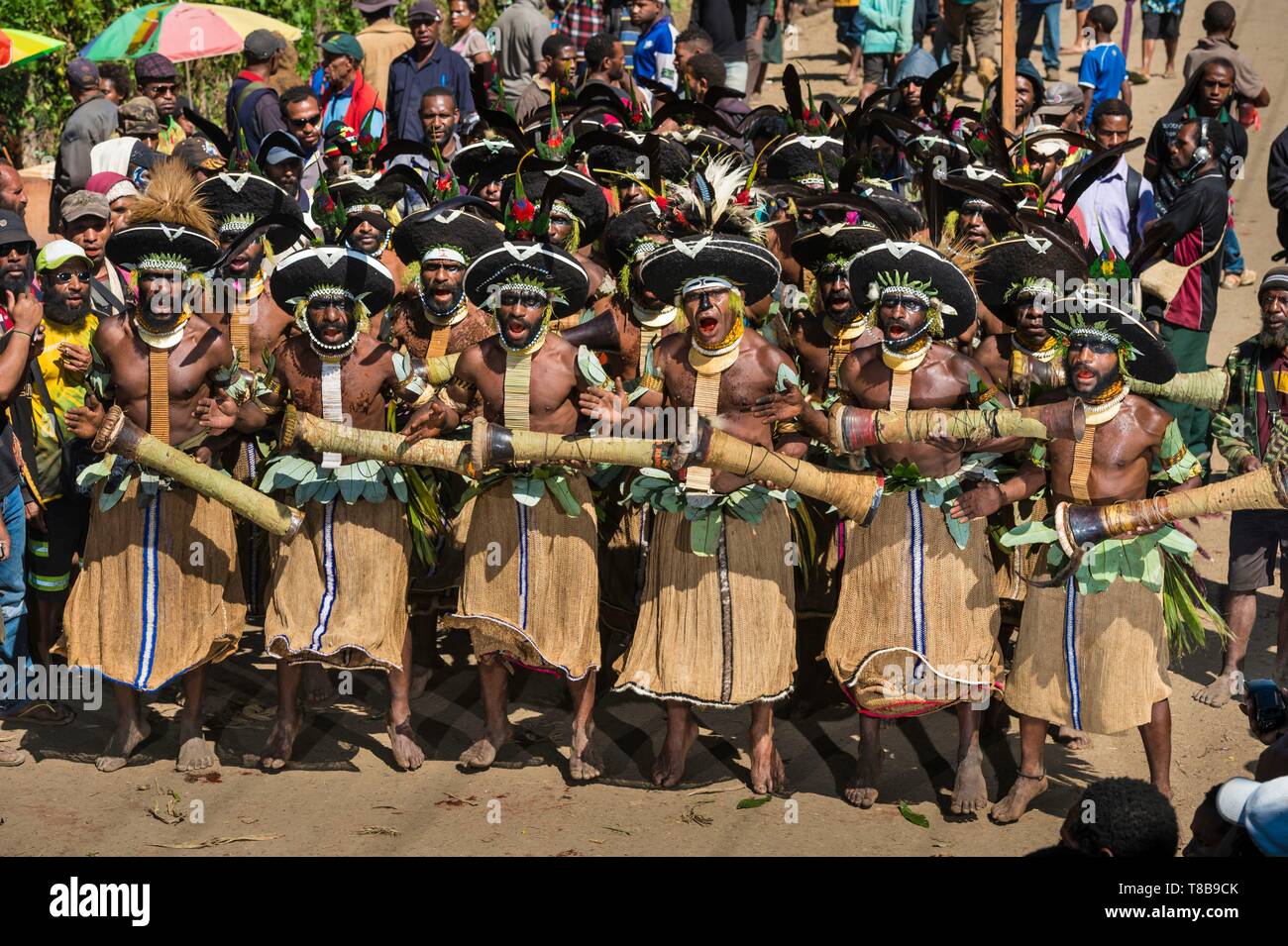 Papua New Guinea, Enga Province, Enga tribe, Enga Show, Wabag region ...