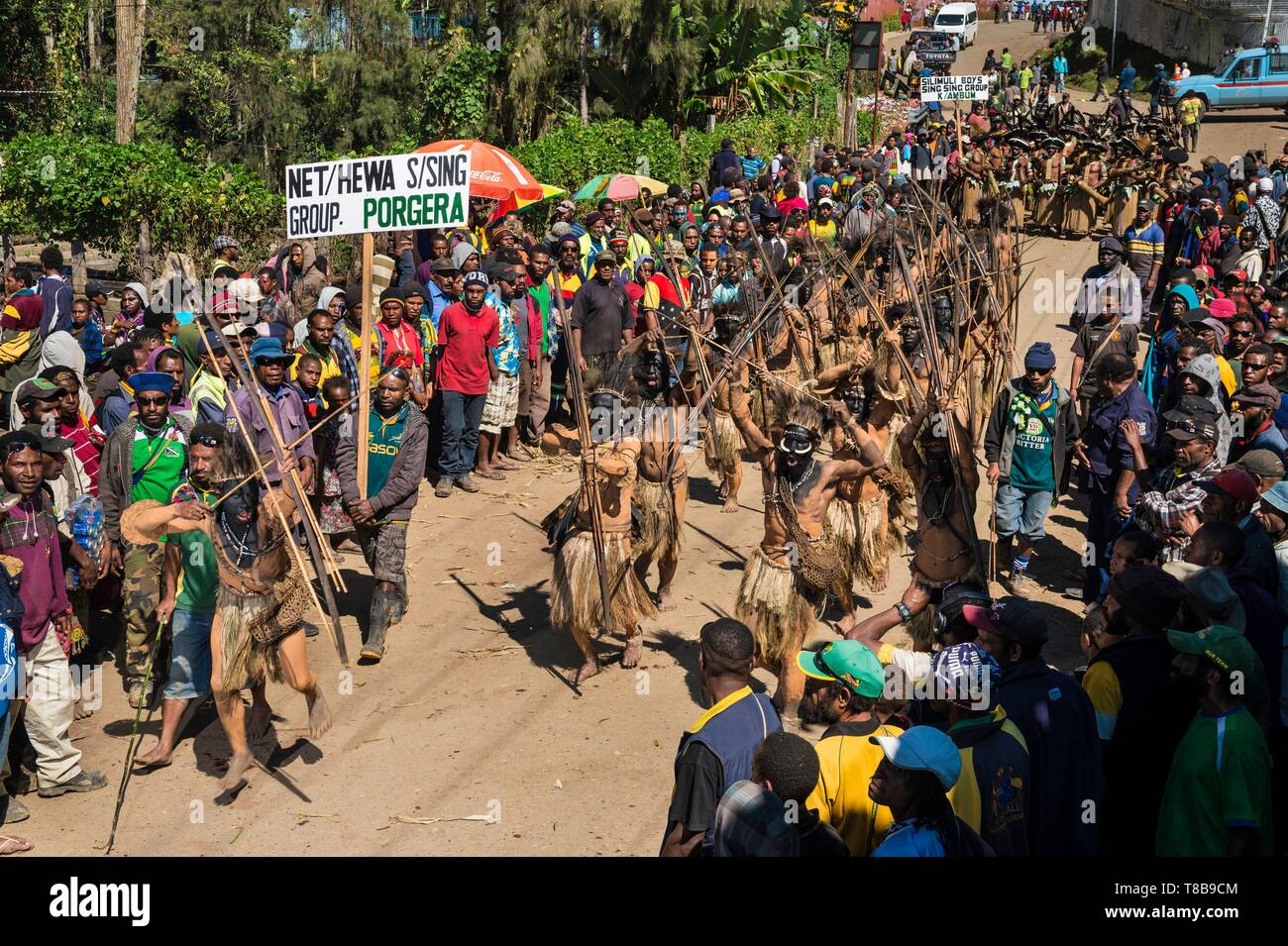 Papua New Guinea, Enga Province, Enga tribe, Enga Show, Wabag region ...
