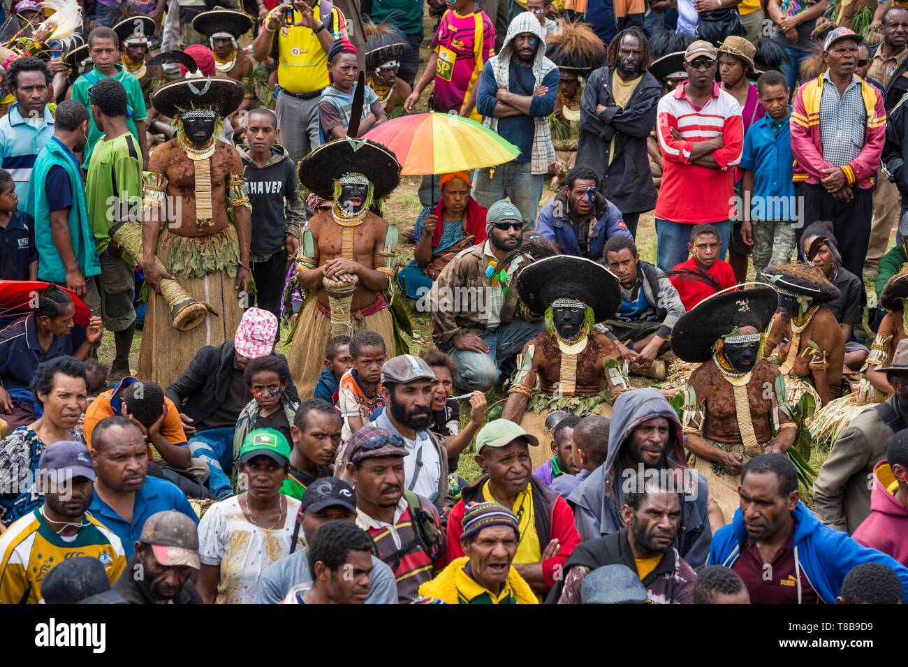Papua New Guinea, Enga Province, Enga tribe, Enga Show, Wabag region ...