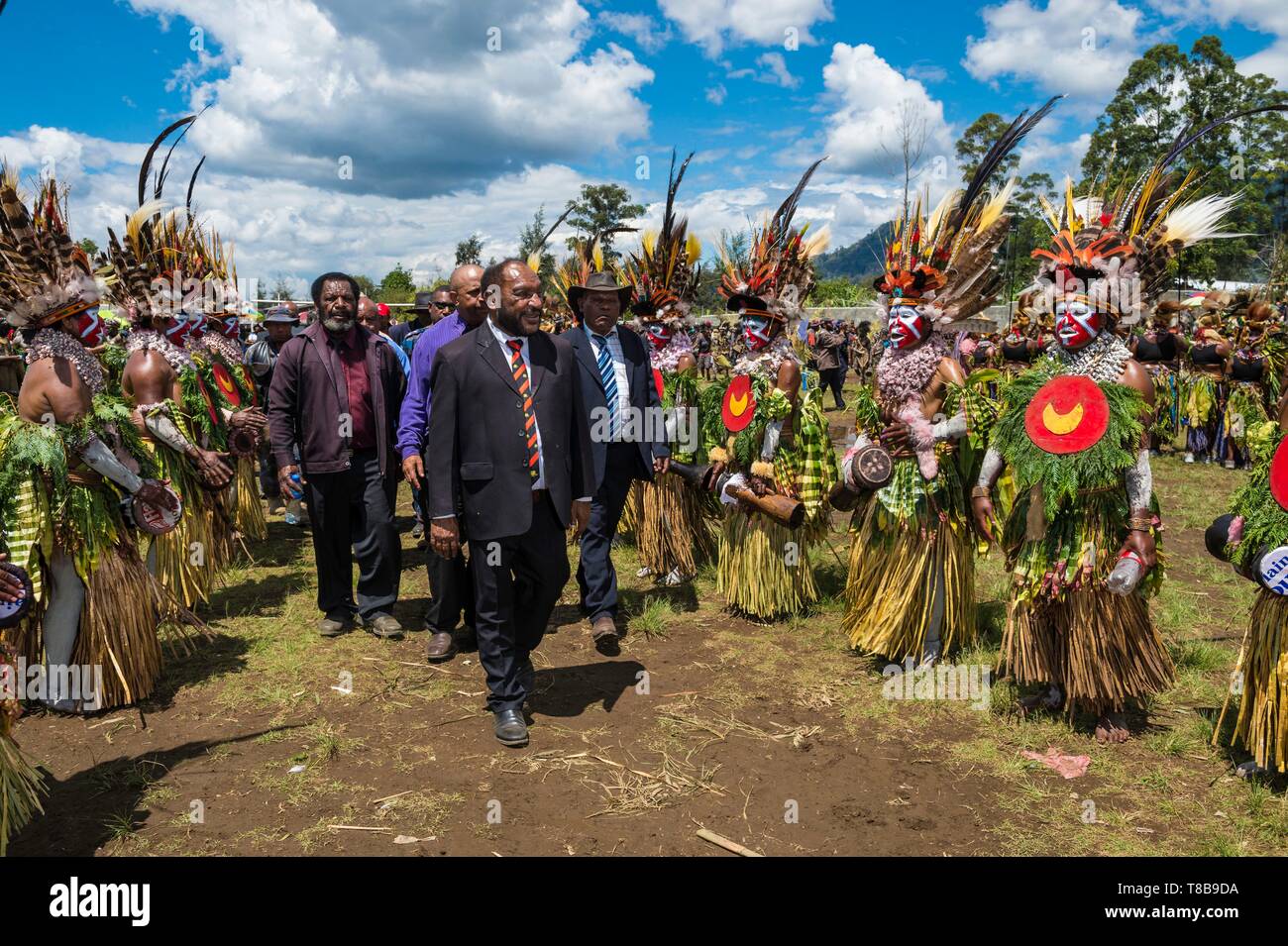 Papua New Guinea, Enga Province, Enga tribe, Enga Show, Wabag region ...