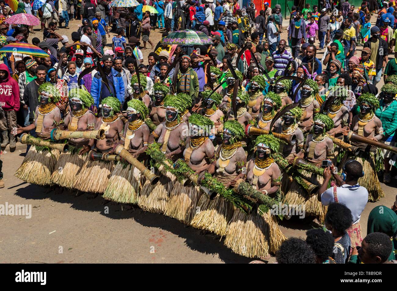 Papua New Guinea, Enga Province, Enga tribe, Enga Show, Wabag region ...