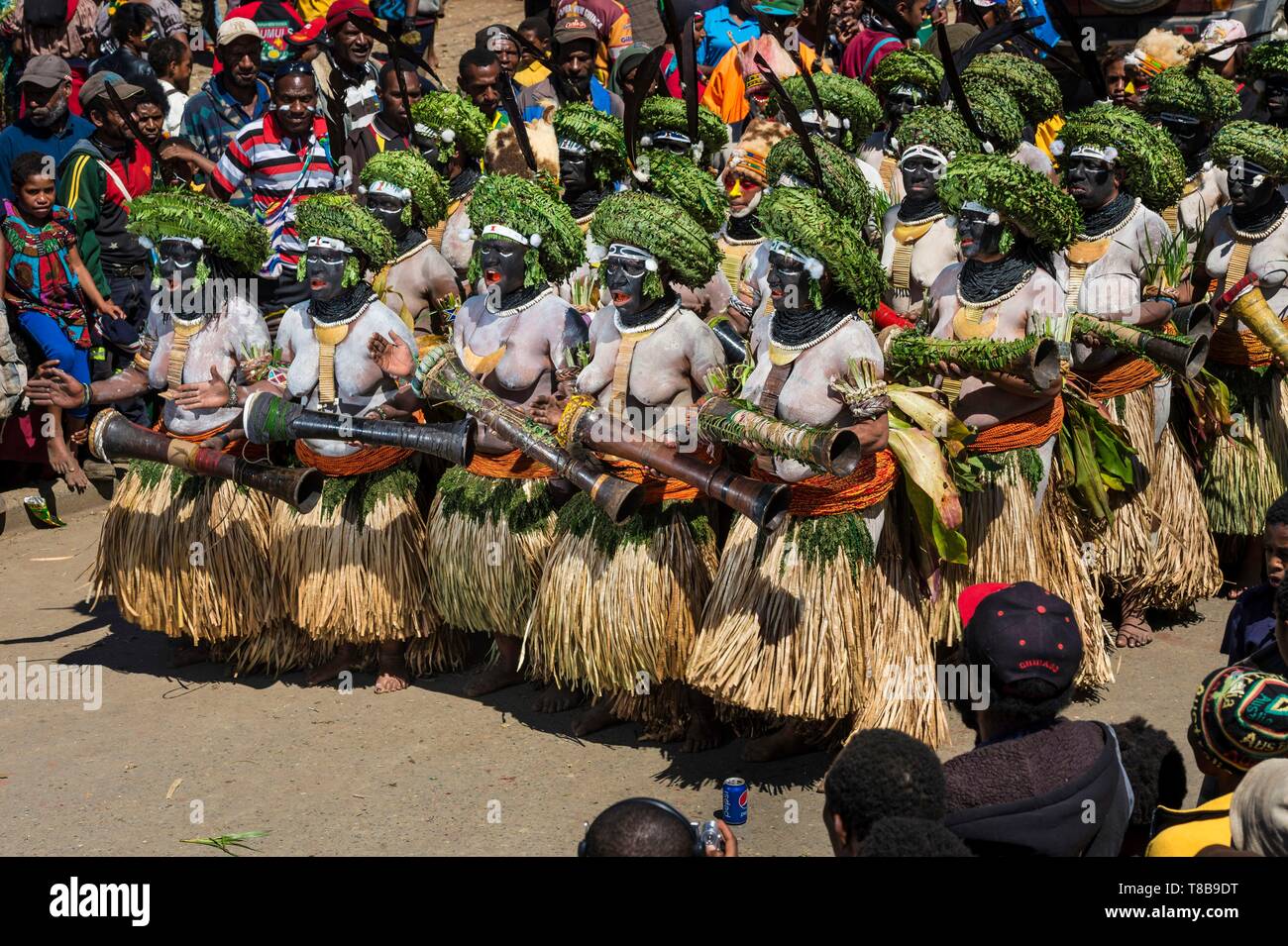 Papua New Guinea, Enga Province, Enga tribe, Enga Show, Wabag region ...