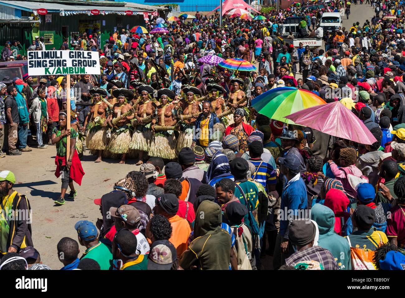 Papua New Guinea, Enga Province, Enga tribe, Enga Show, Wabag region ...