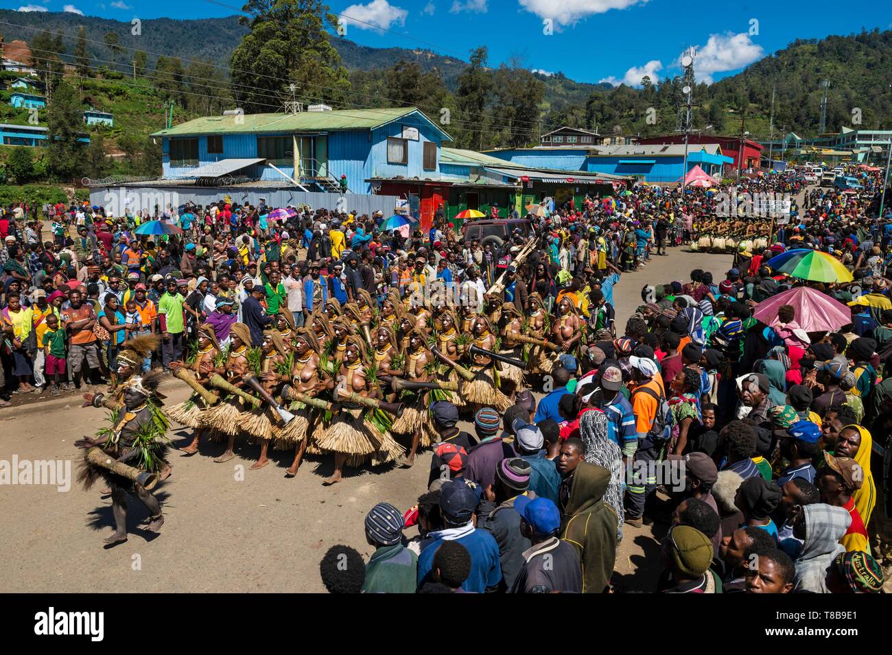 Papua New Guinea, Enga Province, Enga tribe, Enga Show, Wabag region ...
