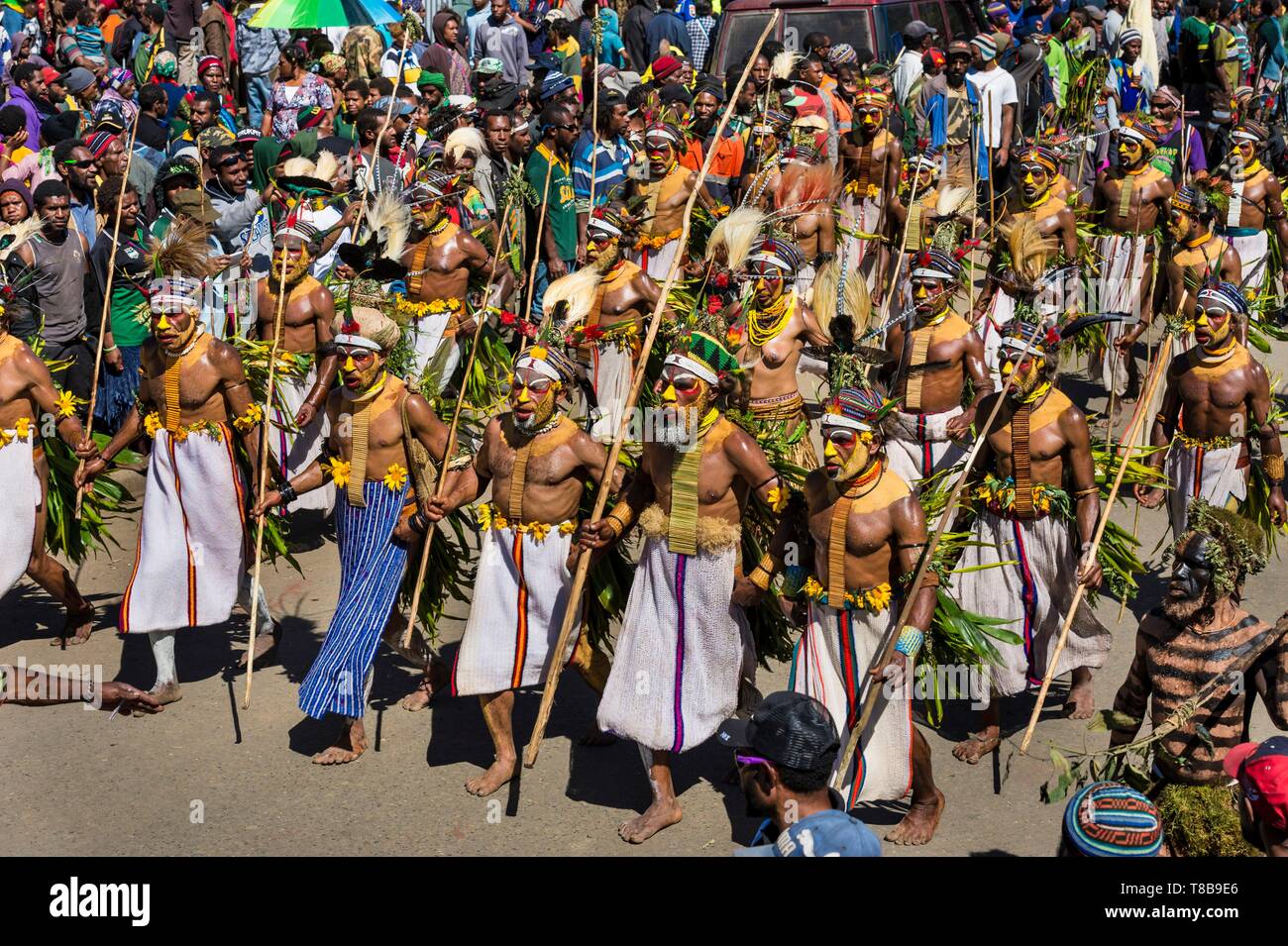 Papua New Guinea, Enga Province, Enga tribe, Enga Show, Wabag region ...