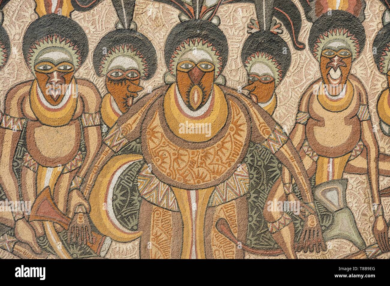 Papua New Guinea, Enga Province, Enga tribe, Wabag region, sand ...