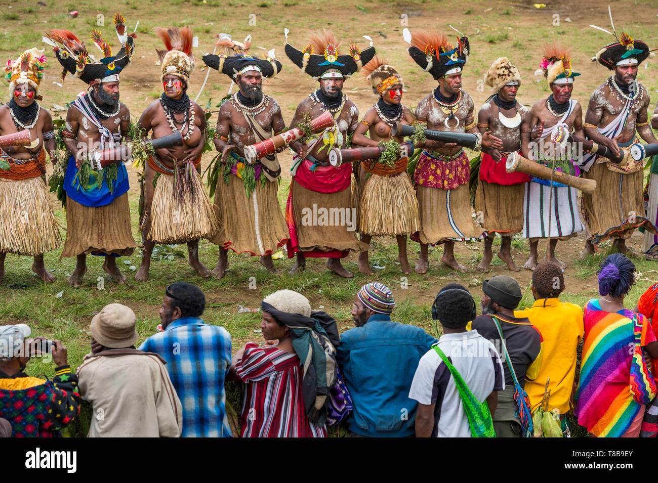 Papua New Guinea, Enga Province, Enga tribe, Enga Show, Wabag region ...