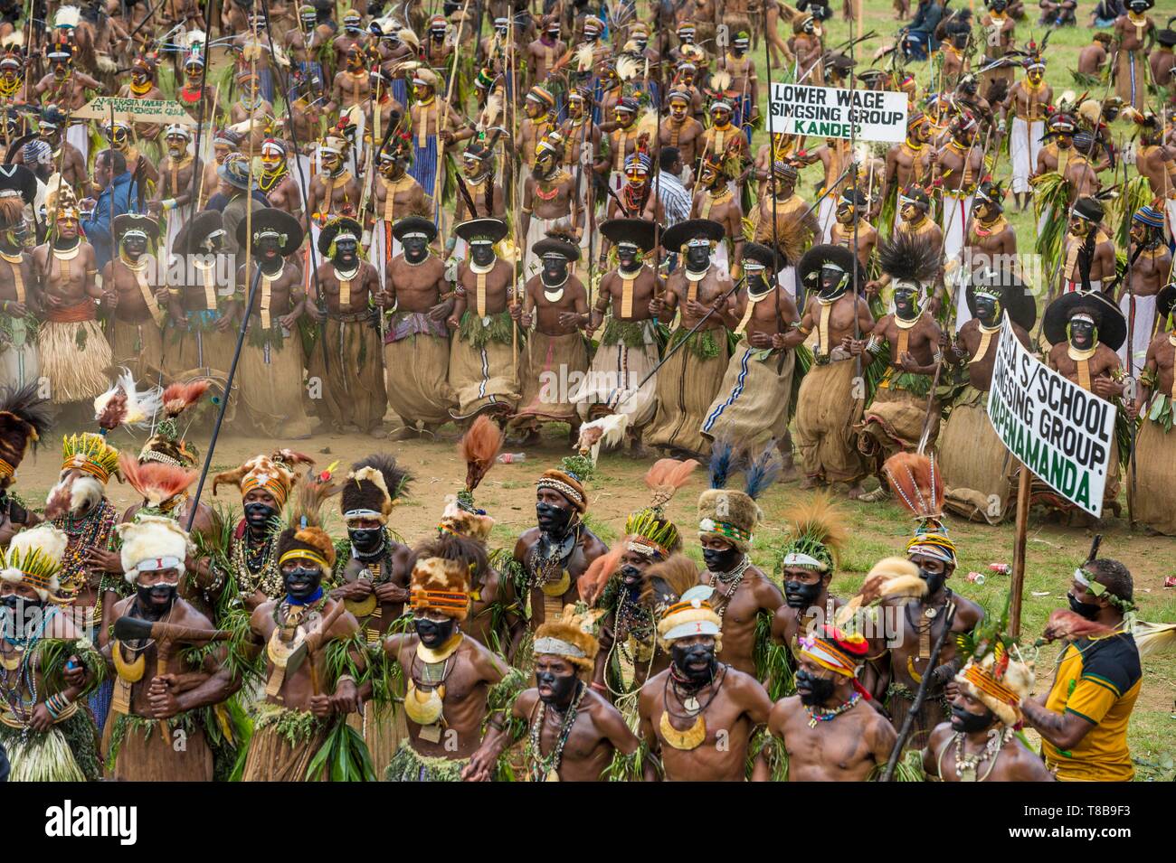 Papua New Guinea, Enga Province, Enga tribe, Enga Show, Wabag region ...