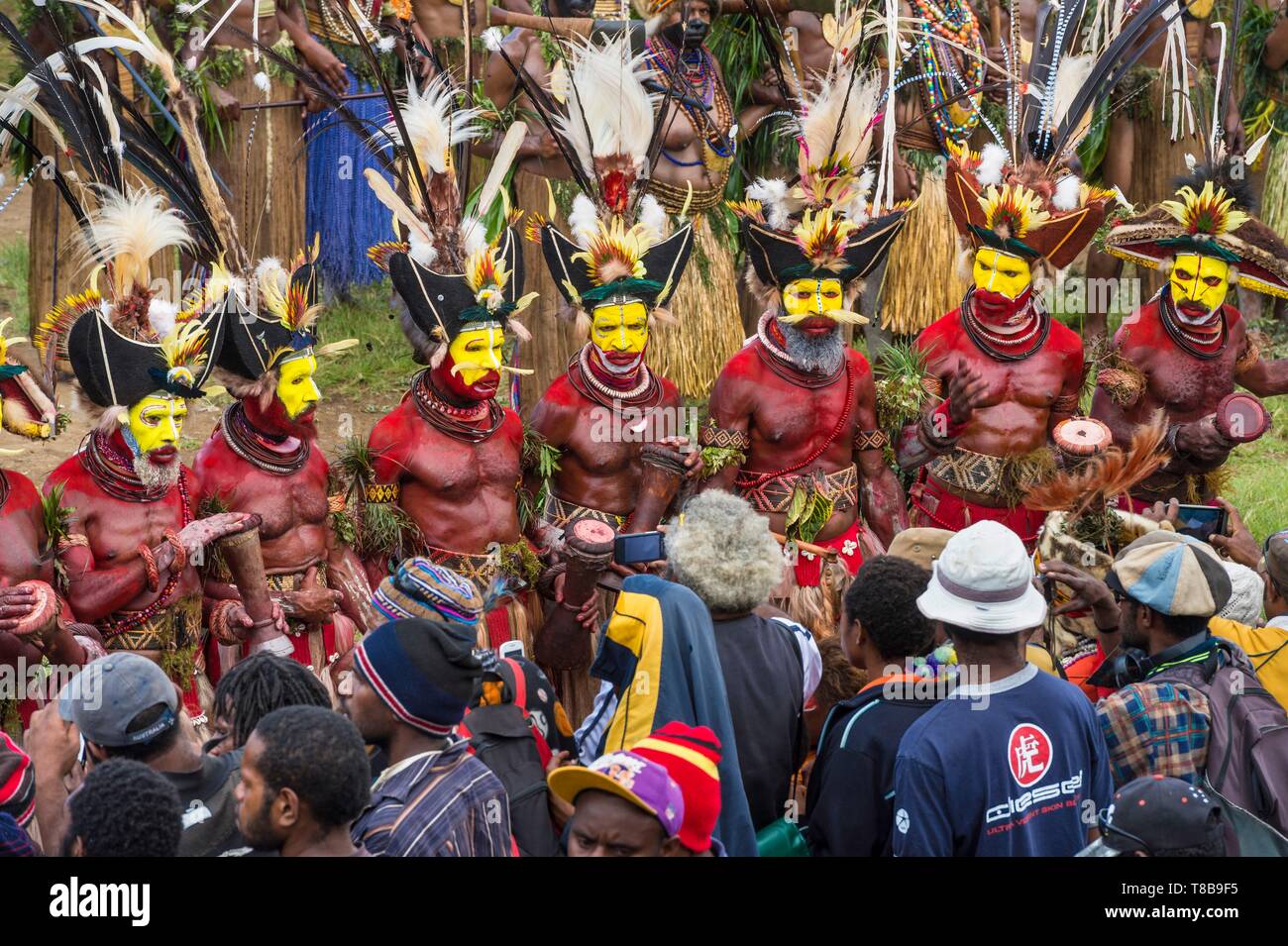 Papua New Guinea, Enga Province, Enga tribe, Enga Show, Wabag region ...