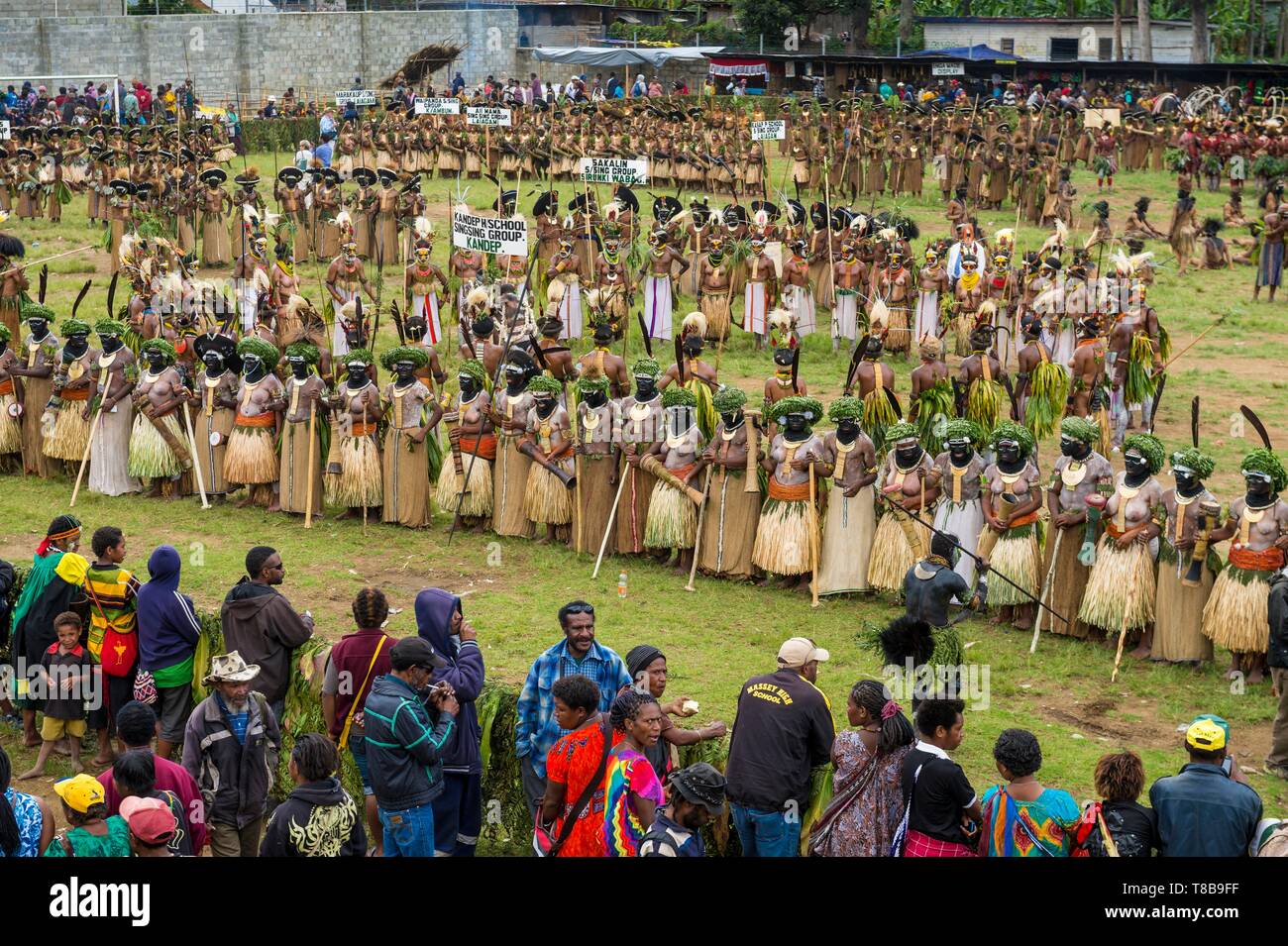 Papua New Guinea, Enga Province, Enga tribe, Enga Show, Wabag region ...