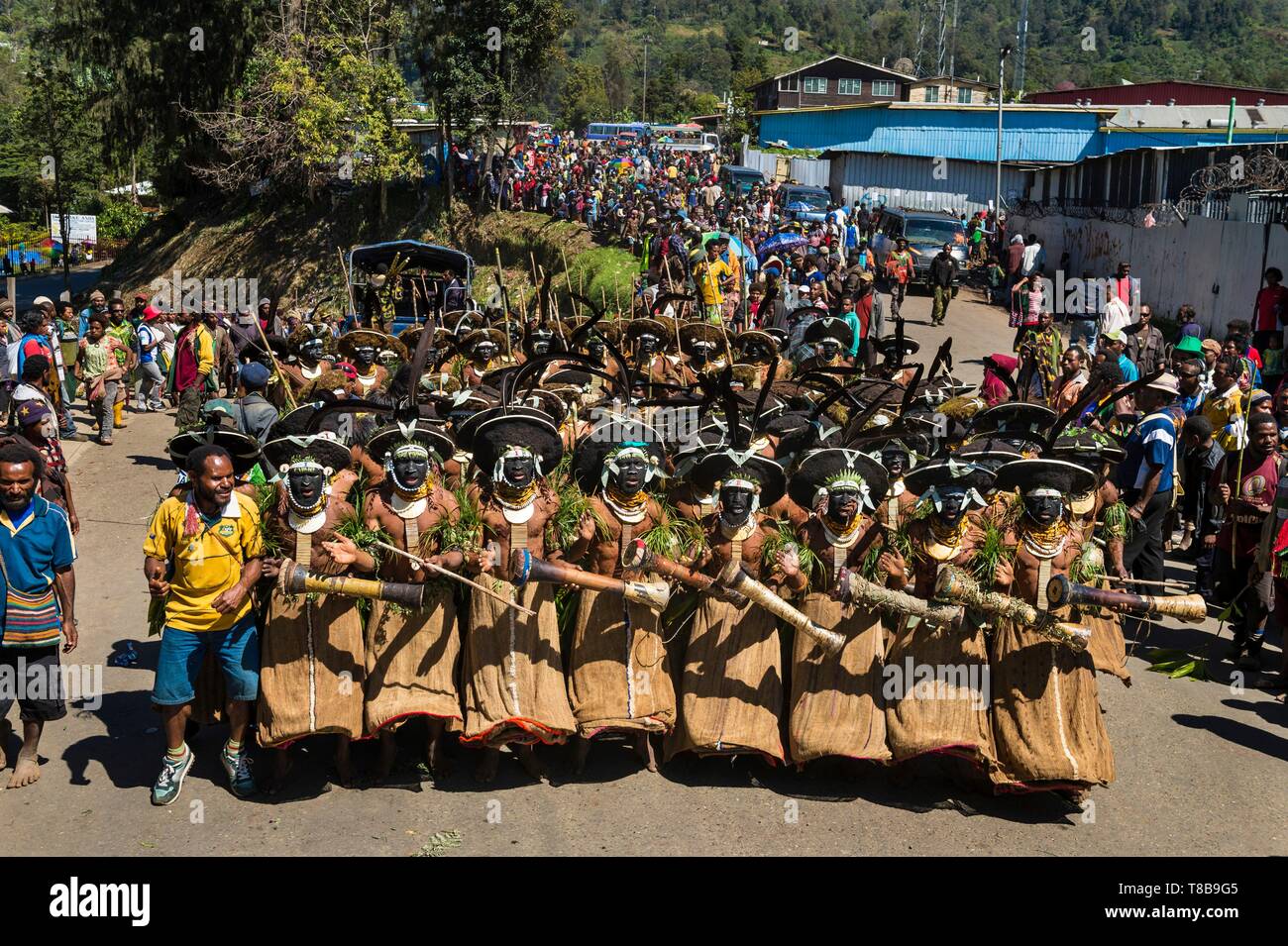 Papua New Guinea, Enga Province, Enga tribe, Enga Show, Wabag region ...