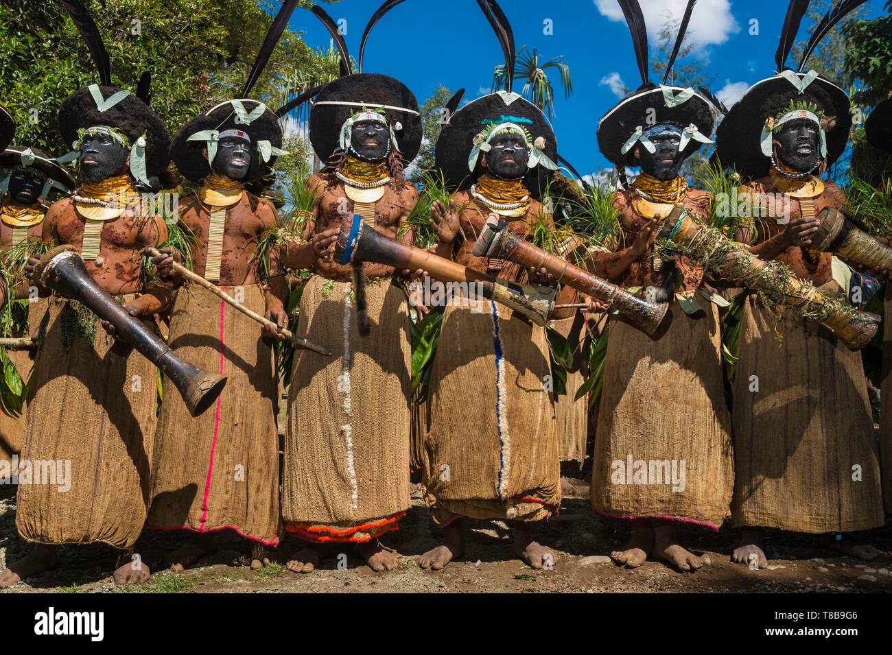 Papua New Guinea, Enga Province, Enga tribe, Enga Show, Wabag region ...