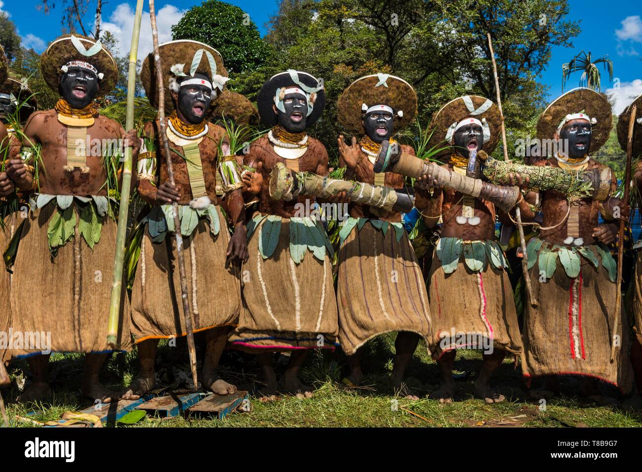 Papua New Guinea, Enga Province, Enga tribe, Enga Show, Wabag region ...