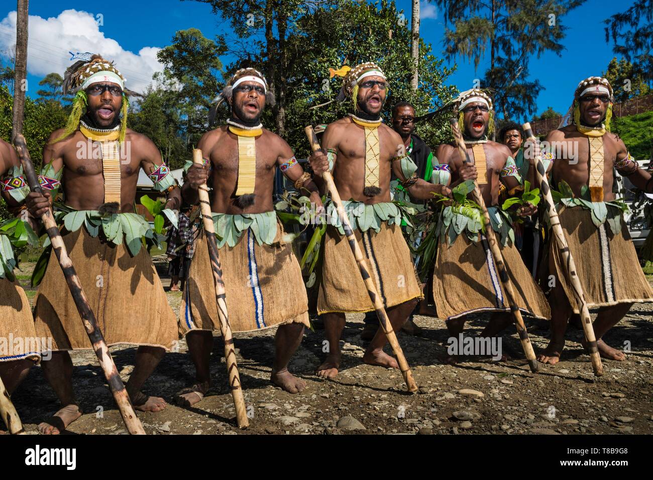 Papua New Guinea, Enga Province, Enga tribe, Enga Show, Wabag region ...