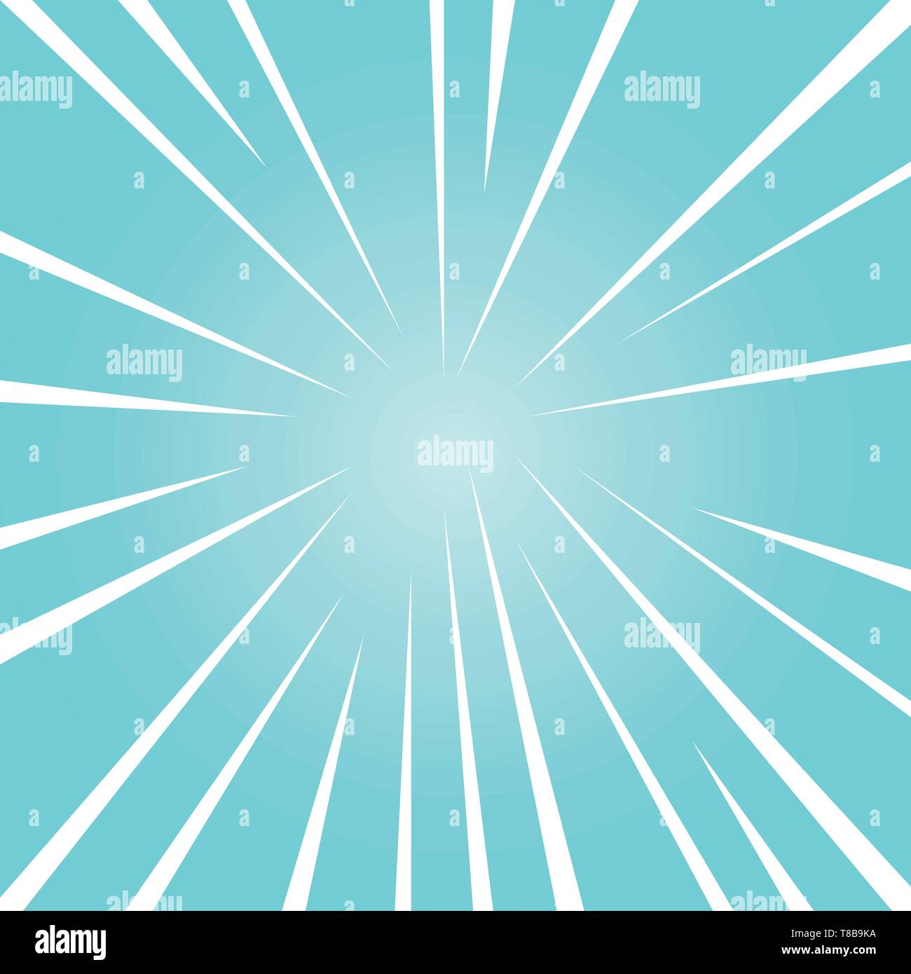 Sunburst Explosion Different Size White Beams Halftone Center ...