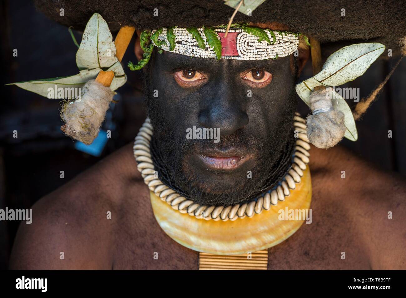 Papua New Guinea, Enga Province, Enga tribe, Wabag region, dancer ...
