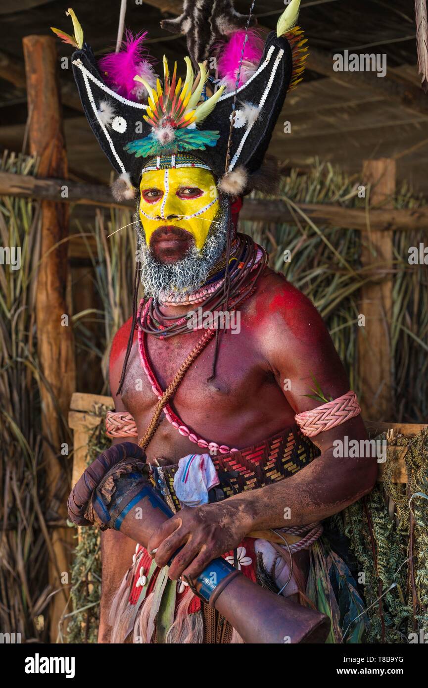 Papua New Guinea, Enga Province, Enga tribe, Enga Show, Wabag region ...