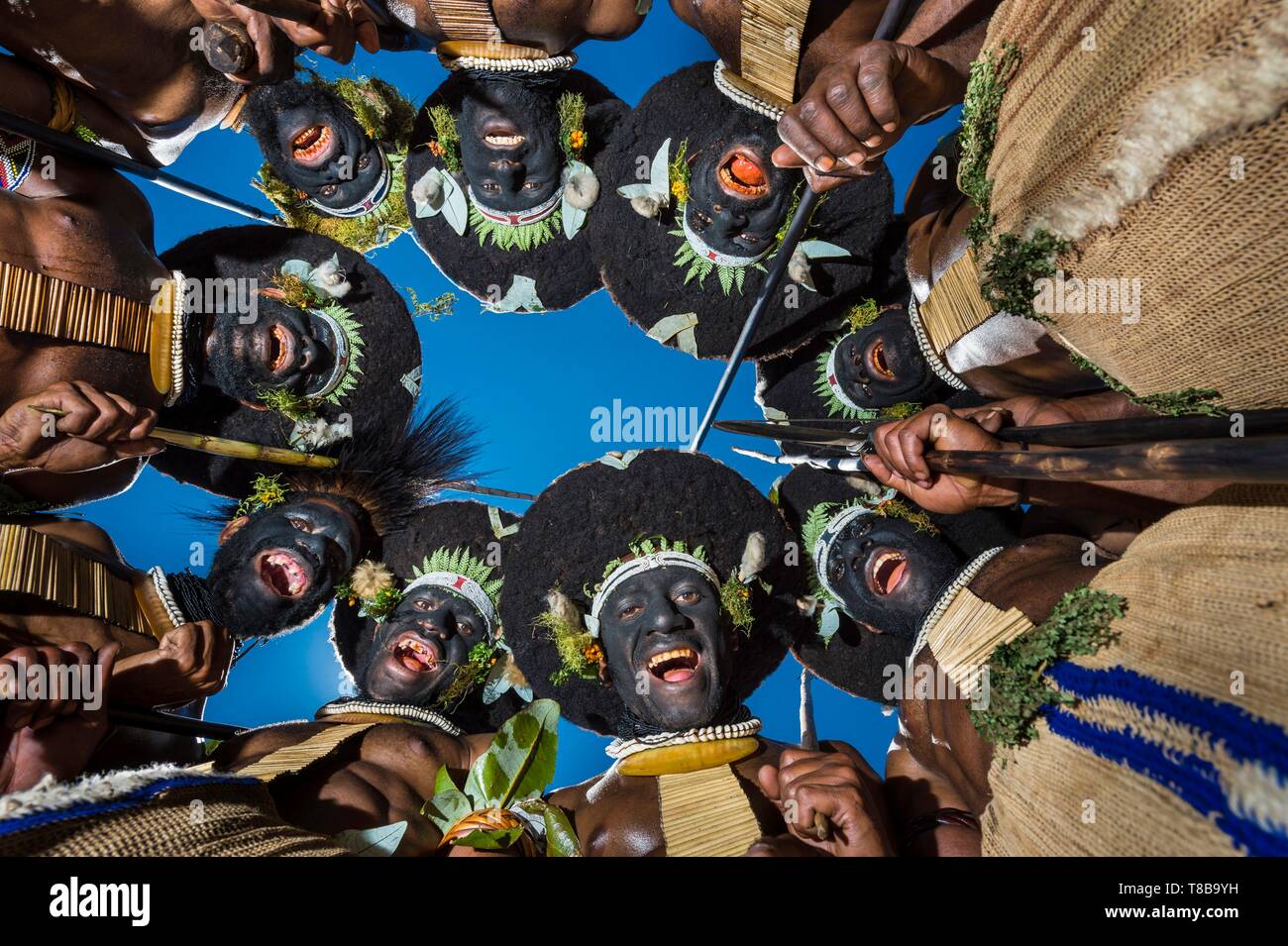 Papua New Guinea, Enga Province, Enga tribe, Enga Show, Wabag region ...