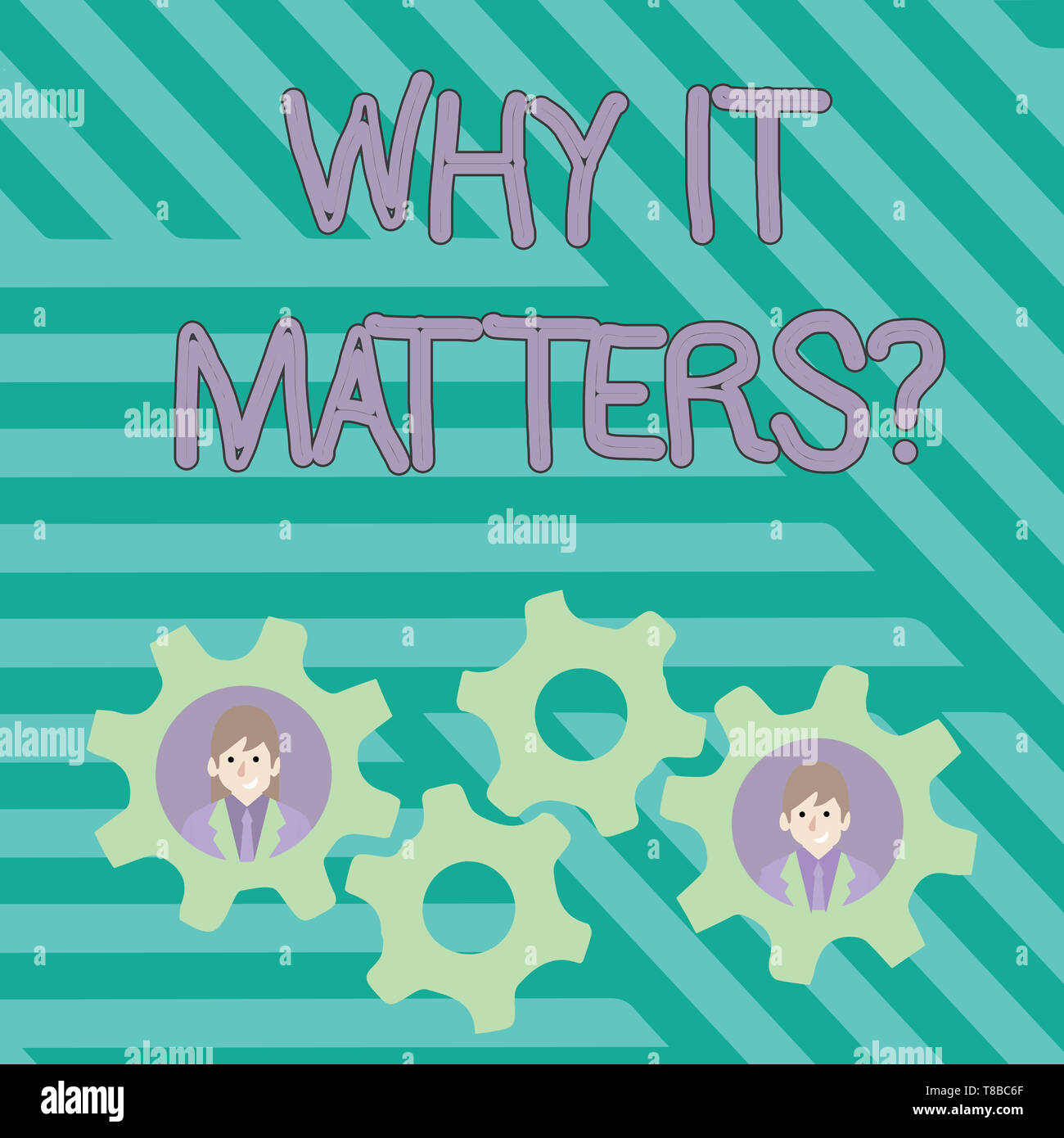 Writing note showing Why It Matters question. Business concept for ask ...