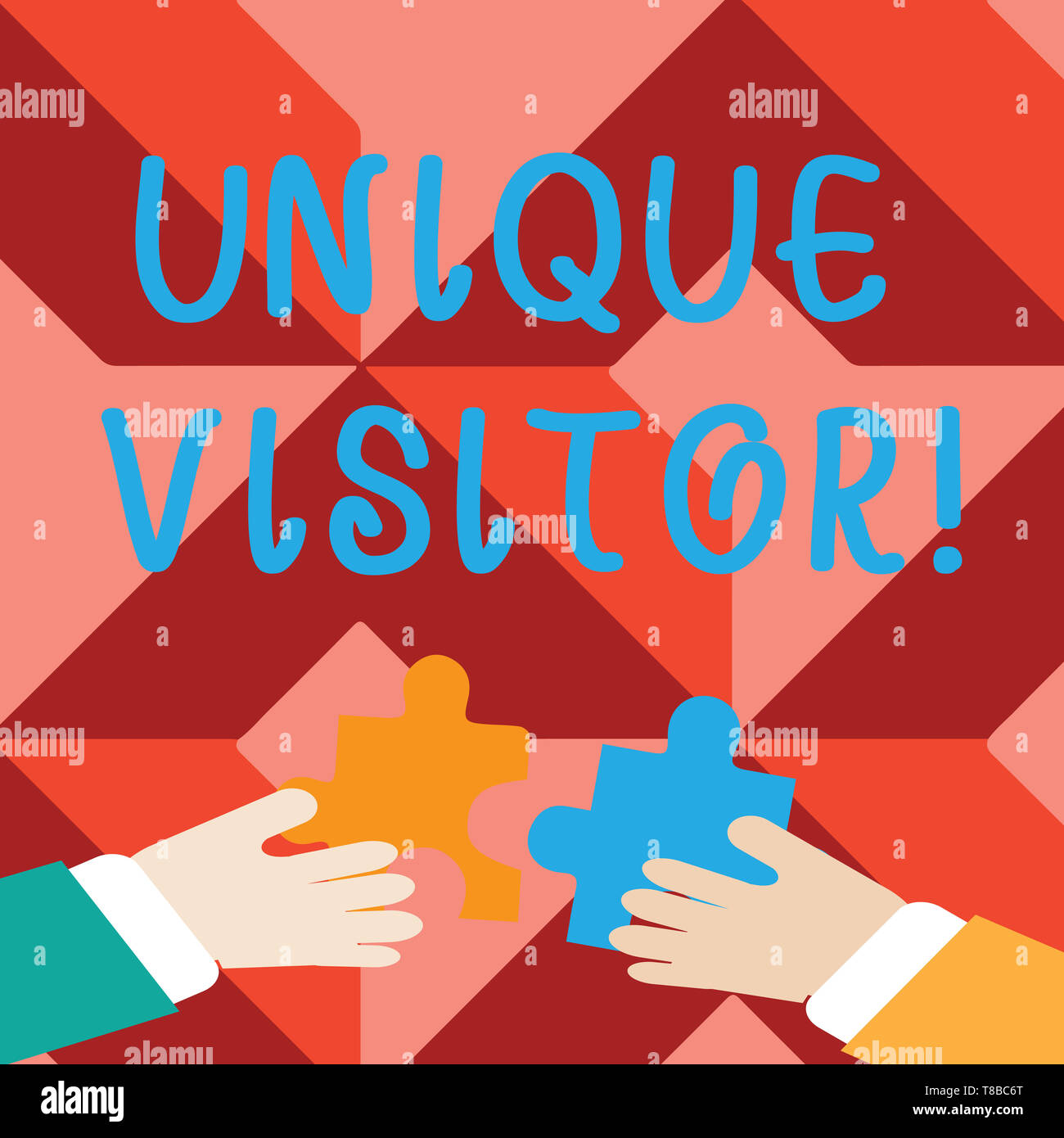 Word writing text Unique Visitor. Business photo showcasing Individuals ...