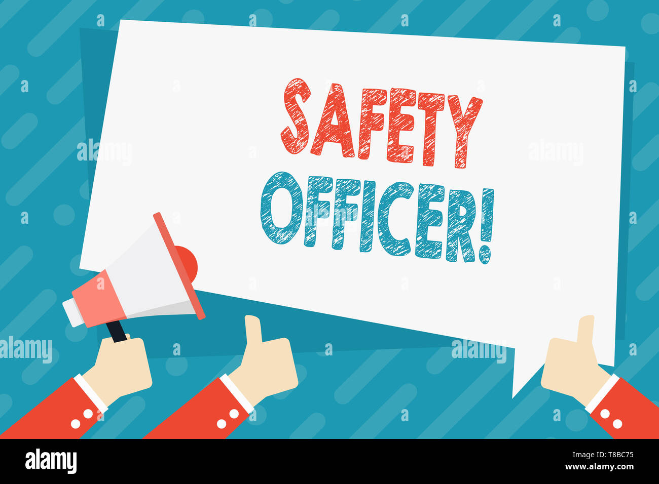 Text sign showing Safety Officer. Business photo showcasing a ...