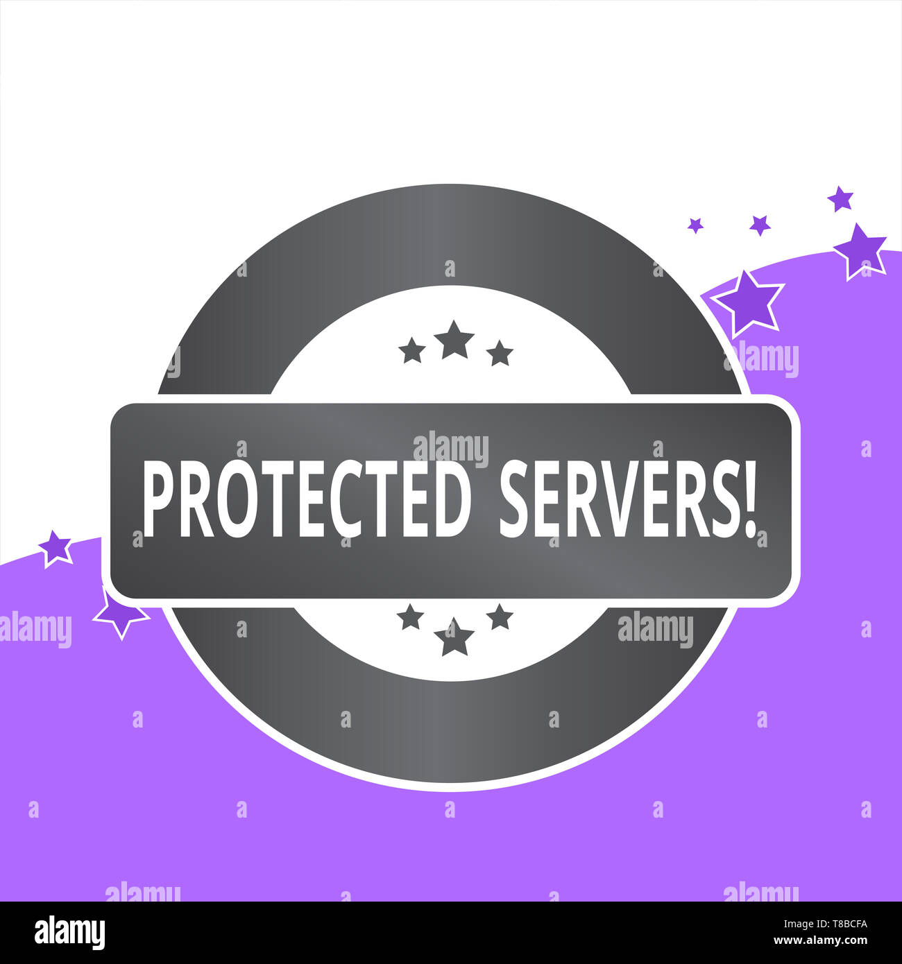 Handwriting text writing Protected Servers. Conceptual photo technology ...