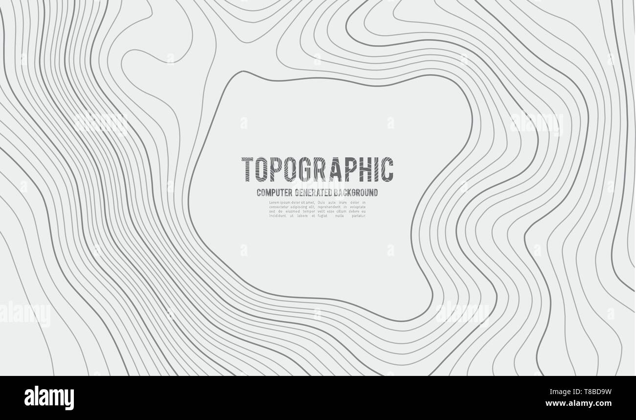 Grey contours vector topography. Geographic mountain topography vector ...