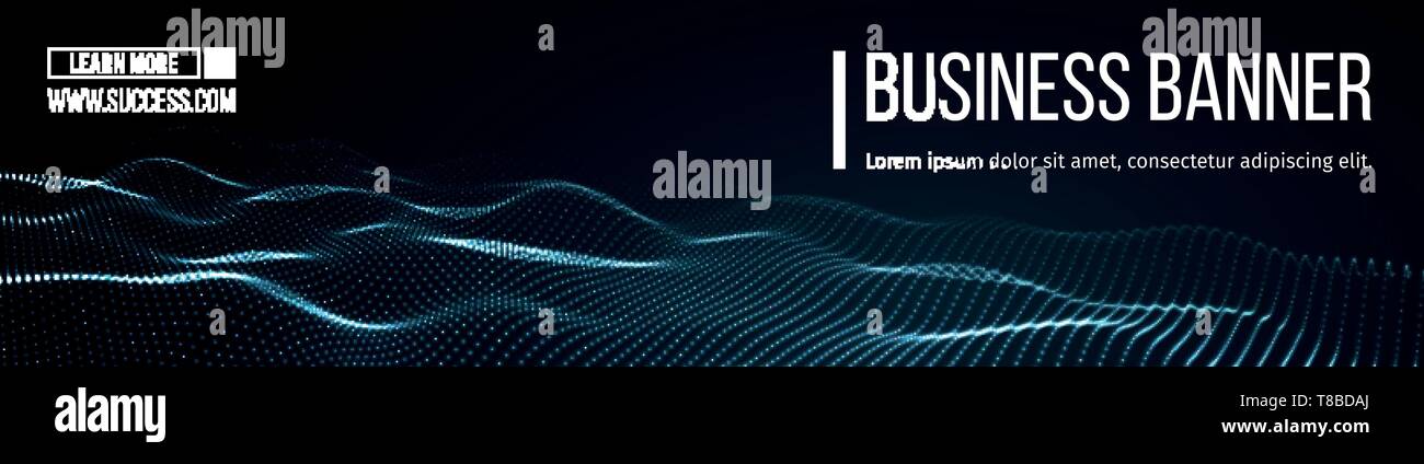 Computer vector banner. Business banner design EPS 10 Stock Vector ...