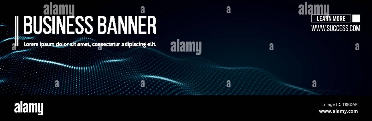 Computer vector banner. Business banner design EPS 10 Stock Vector ...